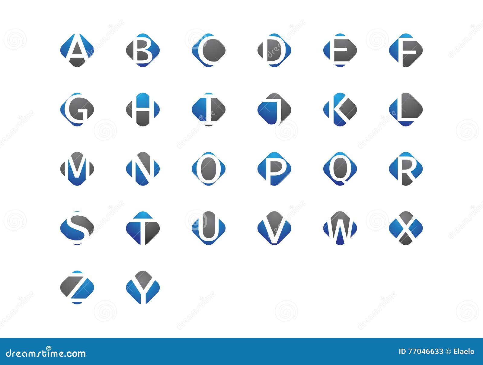 Abjad Letter Logo Template stock vector. Illustration of advertising ...