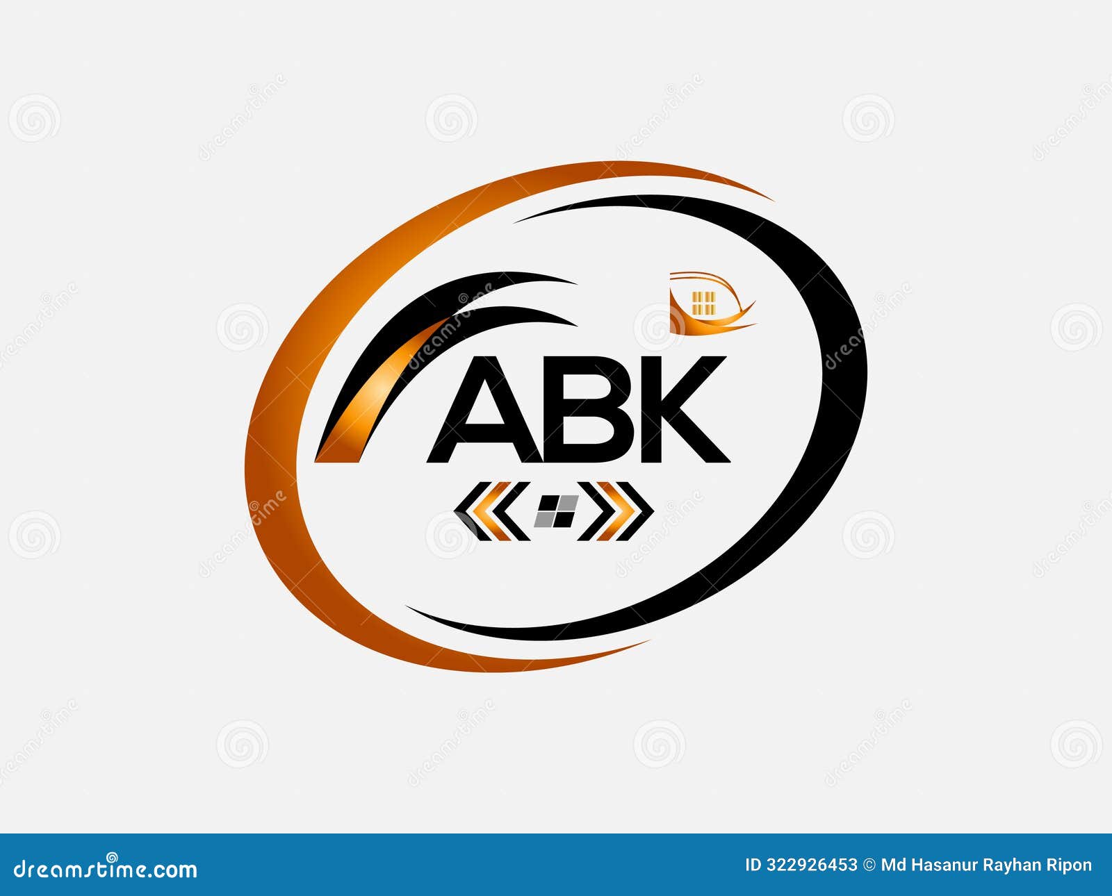 ABK Letter Logo Design. ABK Simple and Modern Monogram Logo Stock ...