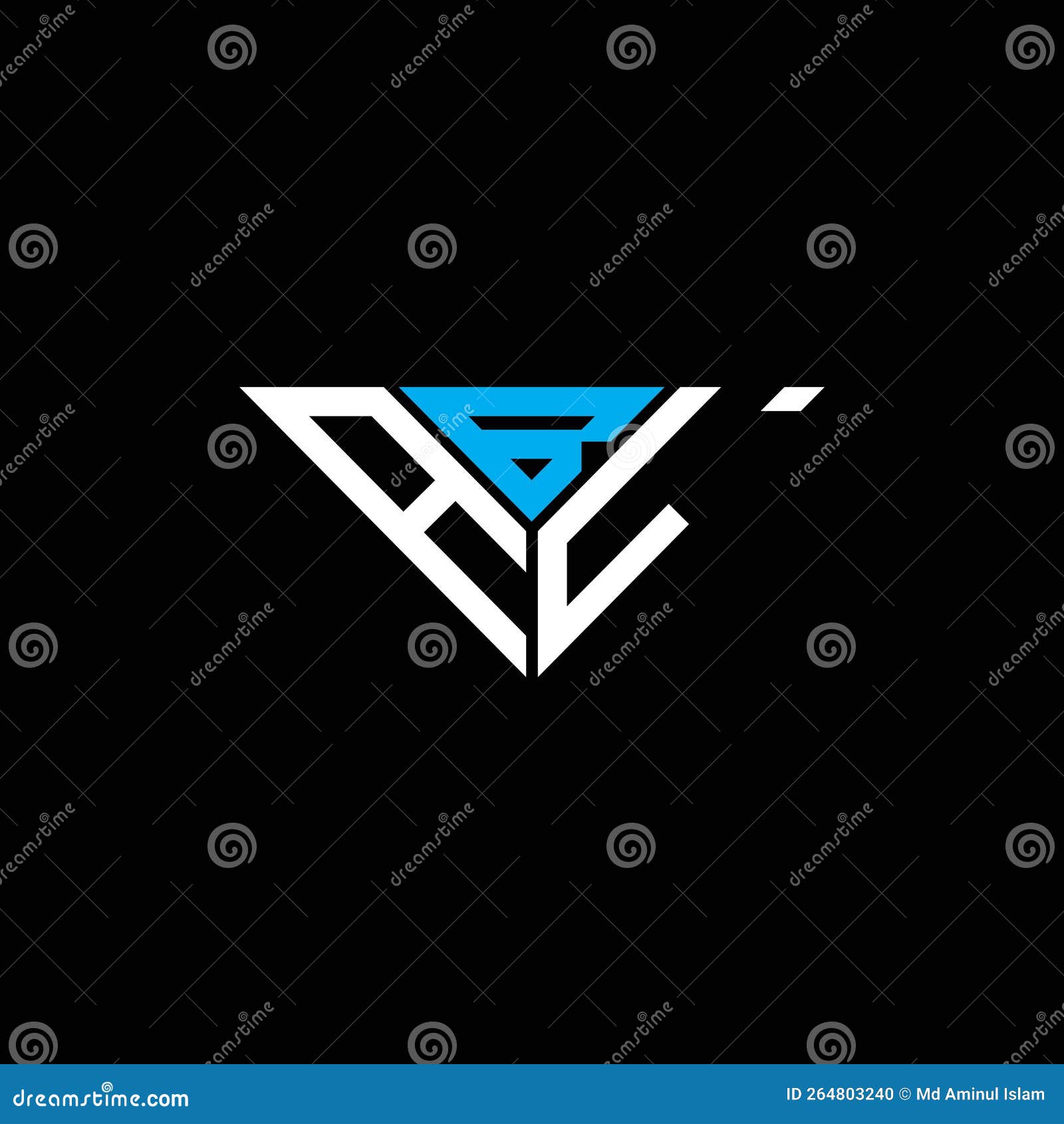 ABL Letter Logo Creative Design with Vector Graphic, Stock Vector ...