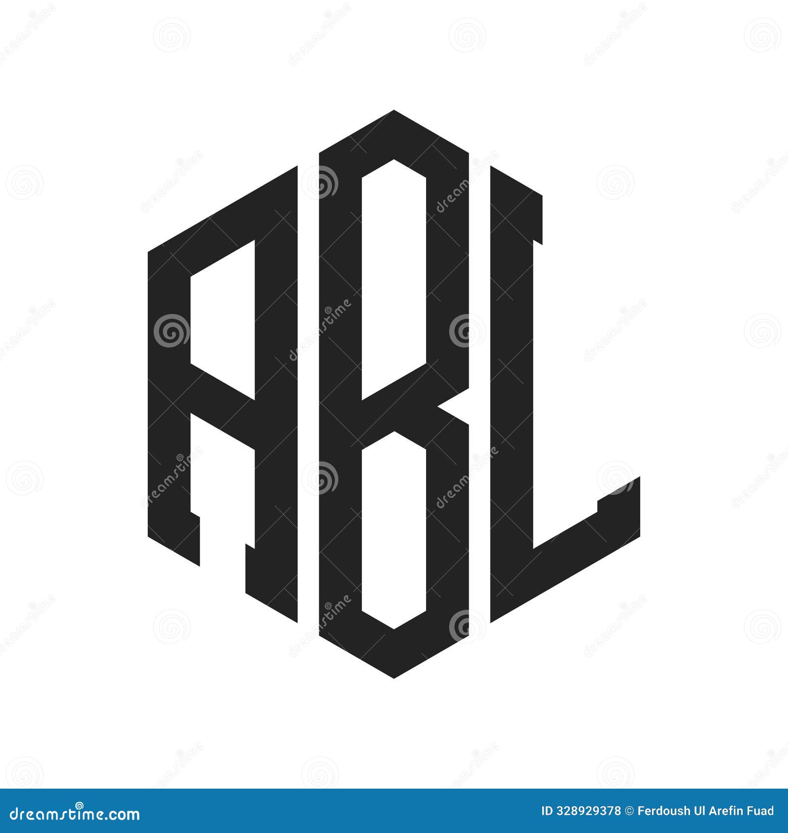 ABL Logo Design. Initial Letter ABL Monogram Logo Using Hexagon Shape ...