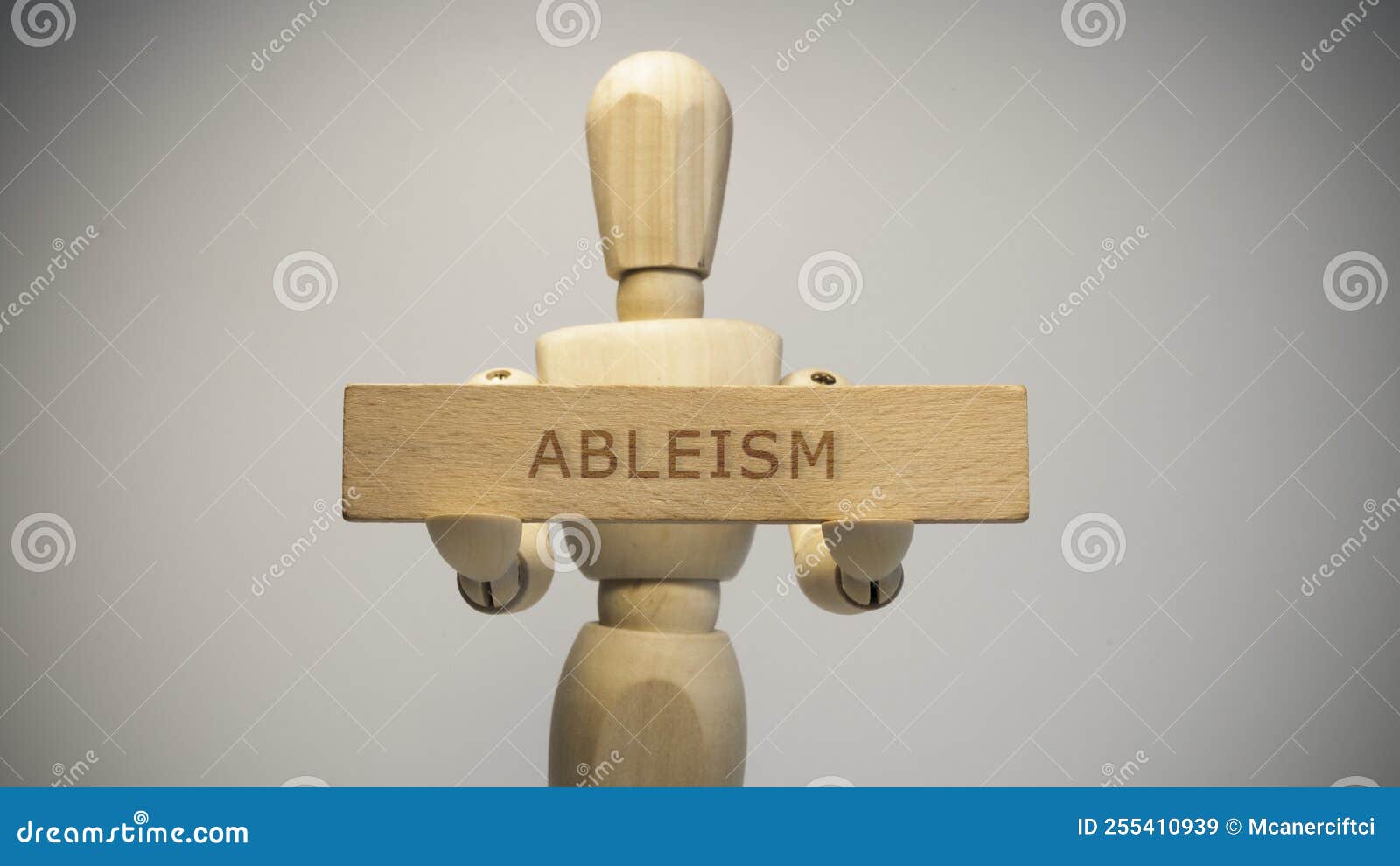 Ableism Written on Wooden Surface. Close-up in the Studio Stock Image ...
