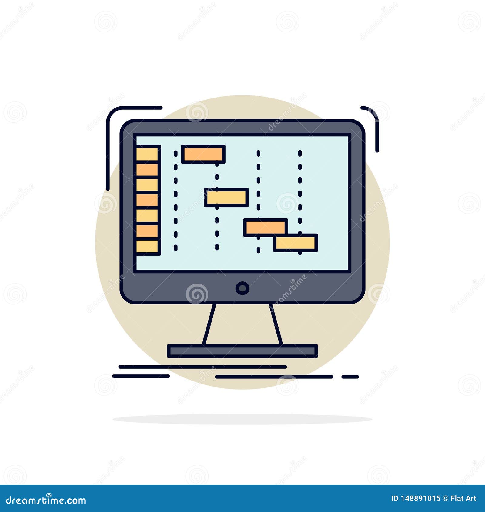 Ableton, Application, Daw, Digital, Sequencer Flat Color Icon Vector ...