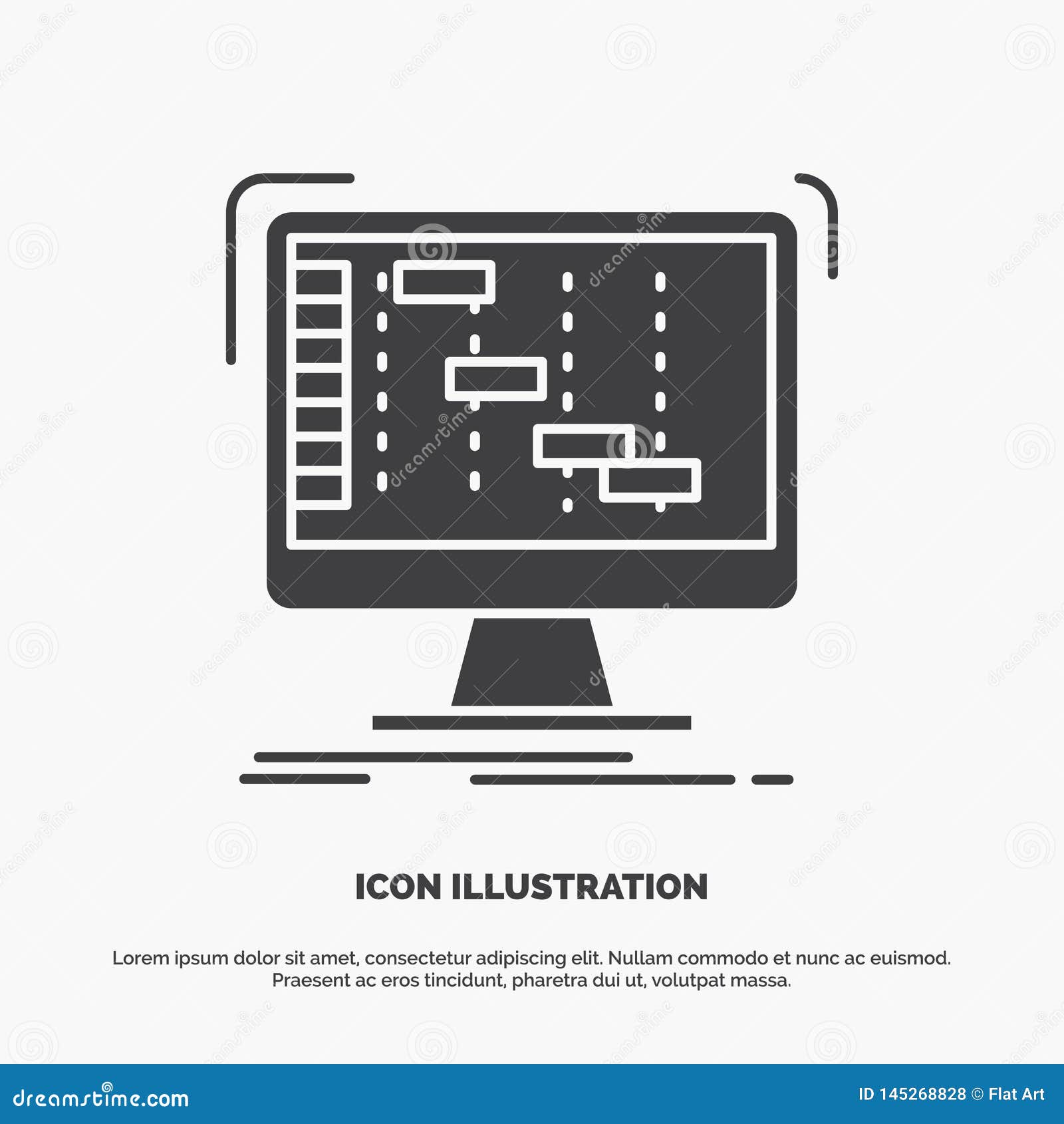 Ableton, Application, Daw, Digital, Sequencer Icon. Glyph Vector Gray ...