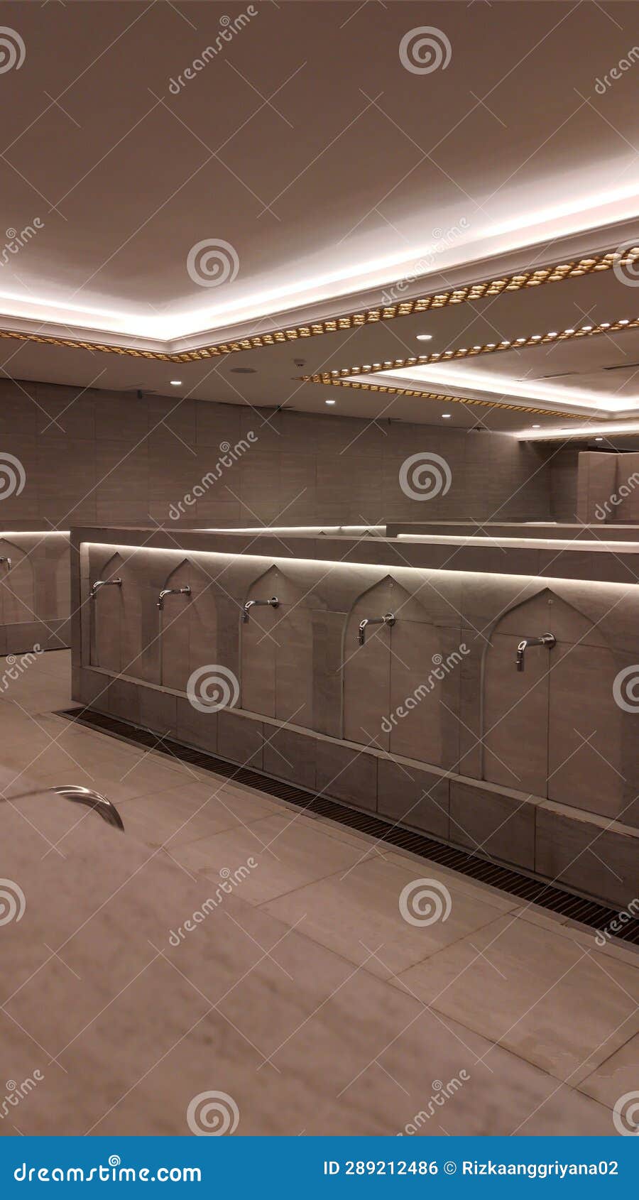 The Ablution Area Surrounded by Lights Creates a Comfortable and ...