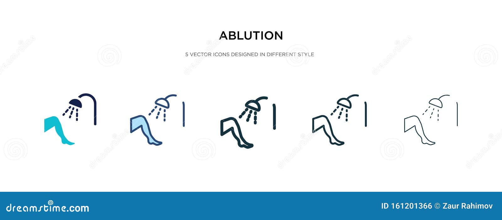 Ablution Icon in Different Style Vector Illustration. Two Colored and ...
