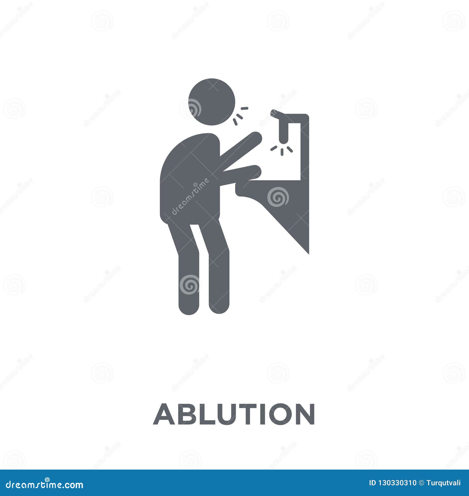 Ablution Icon. Thin Linear Ablution Outline Icon Isolated On White ...