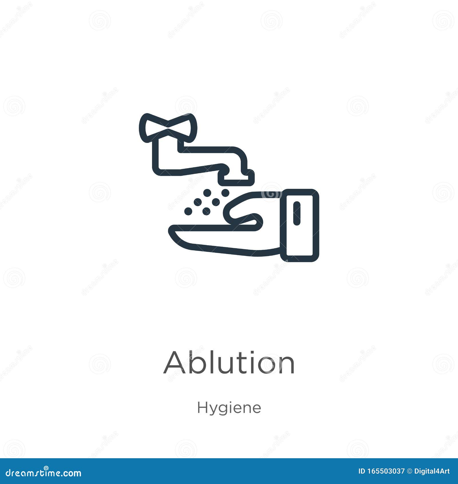 Ablution Icon. Trendy Ablution Logo Concept On White Background Vector ...