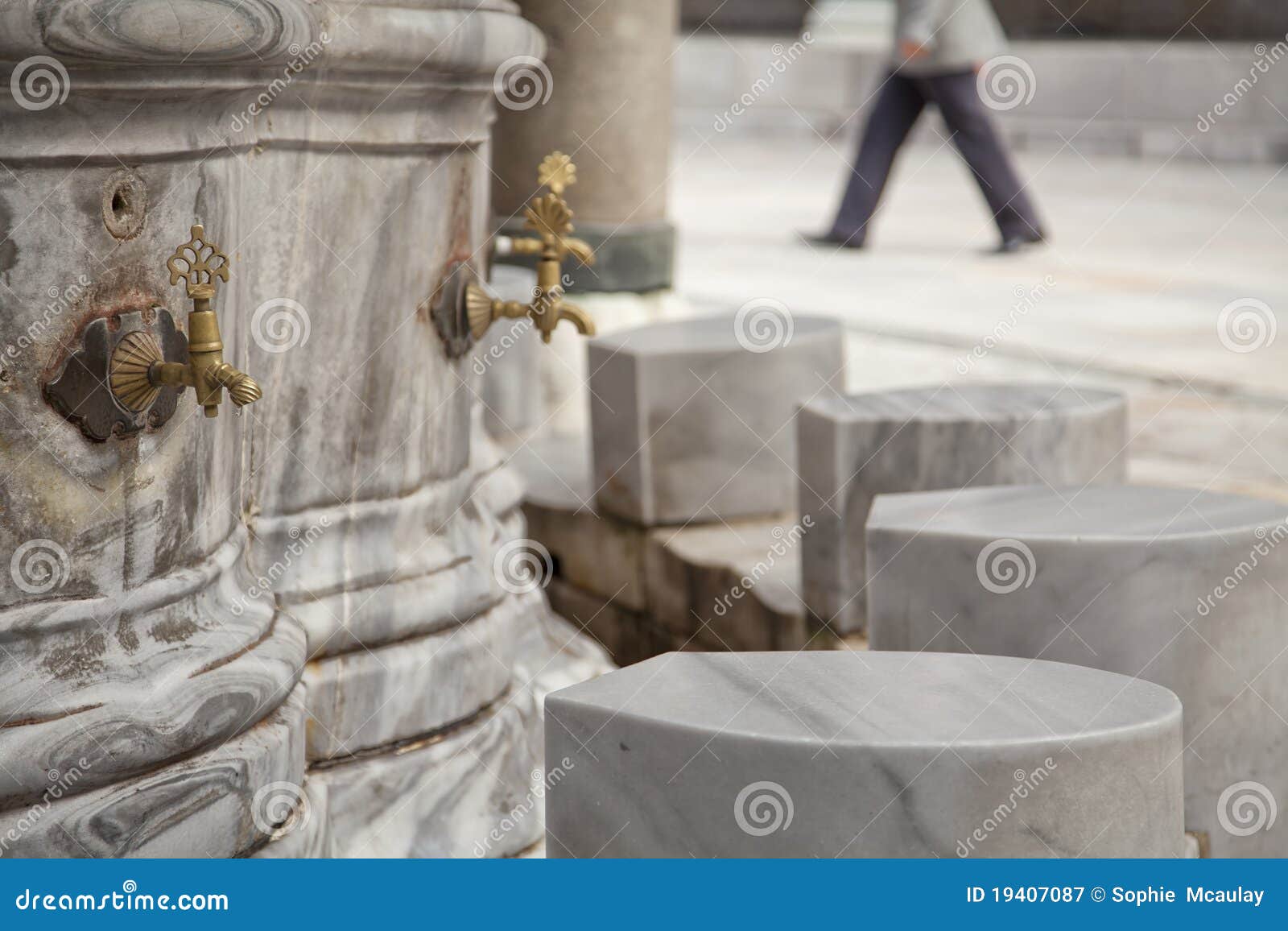 Ablution taps stock image. Image of islam, culture, istanbul - 19407087