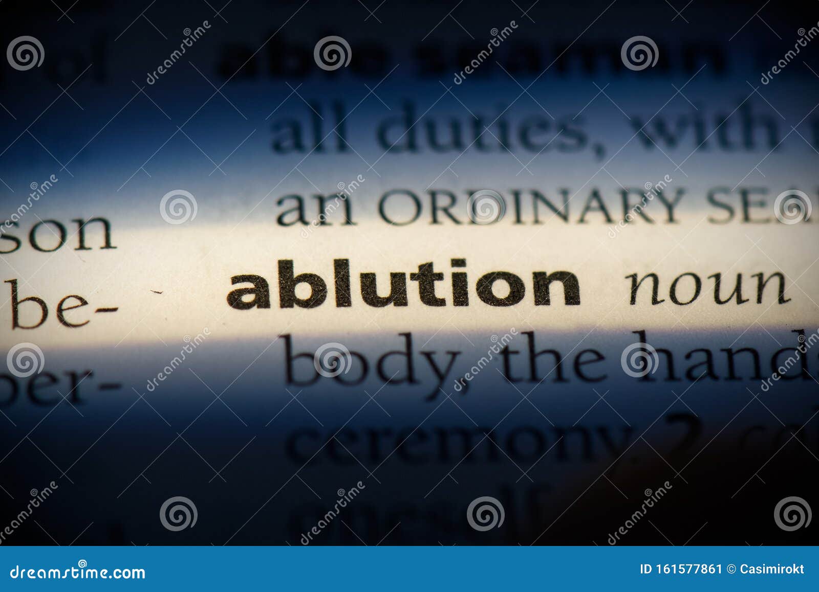 Ablution stock image. Image of ablution, education, closeup - 161577861