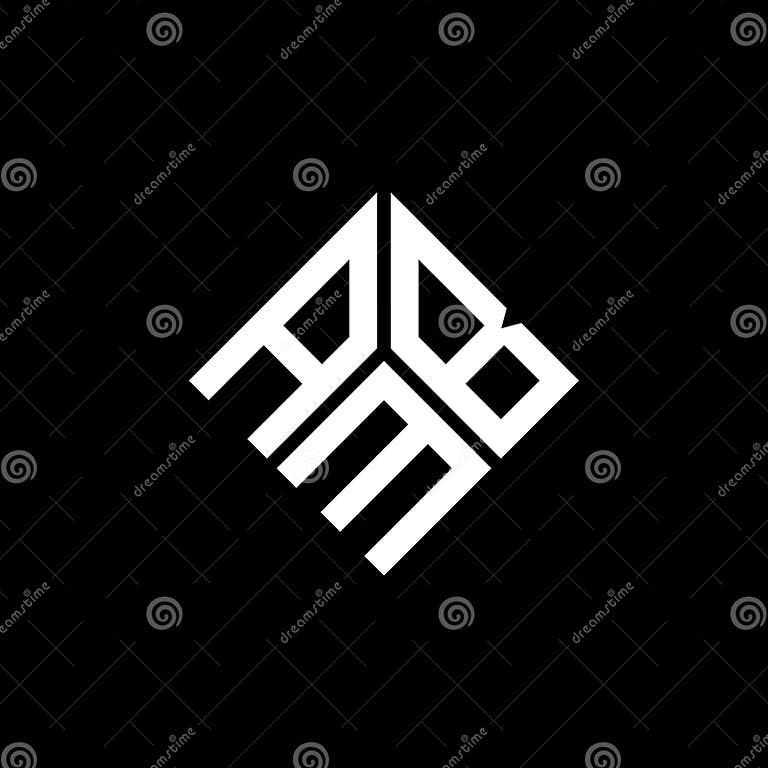 ABM Letter Logo Design on Black Background. ABM Creative Initials ...