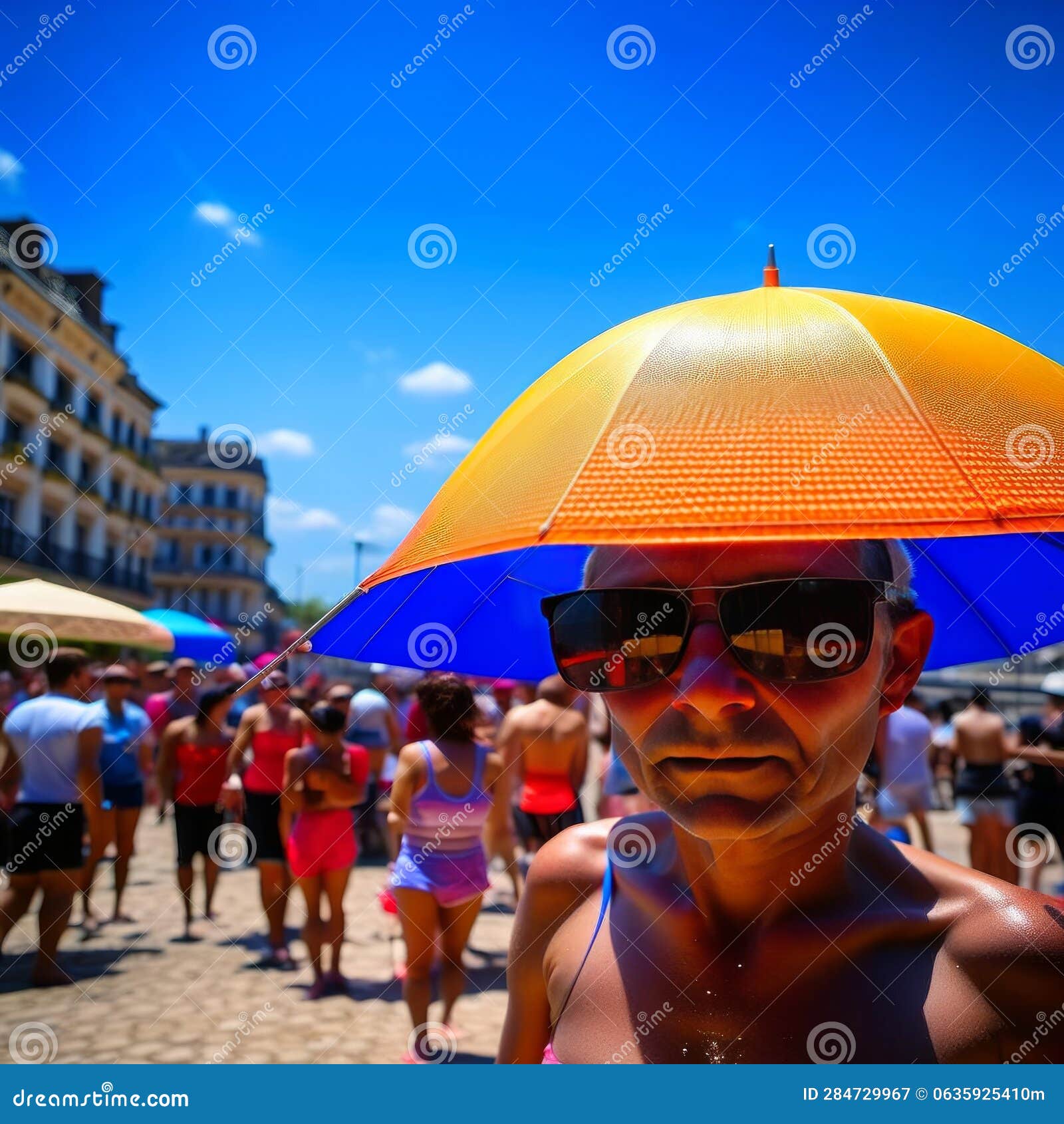 Abnormal Heat In The Resort. Royalty-Free Stock Photo | CartoonDealer ...