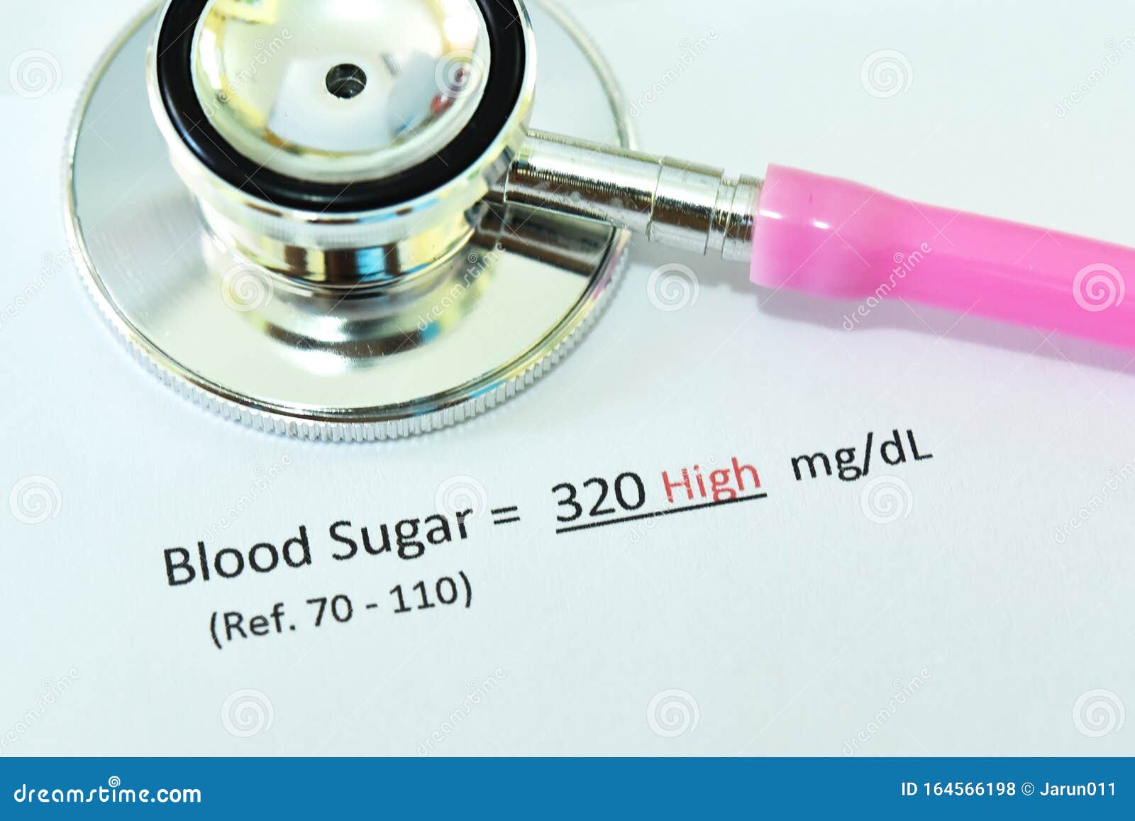 Abnormal High Blood Sugar Test Result Stock Photo - Image of mellitus ...