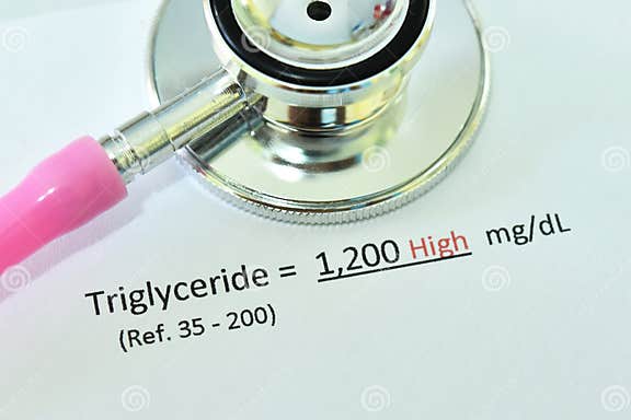 Abnormal High Triglyceride Test Result Stock Image - Image of blood ...