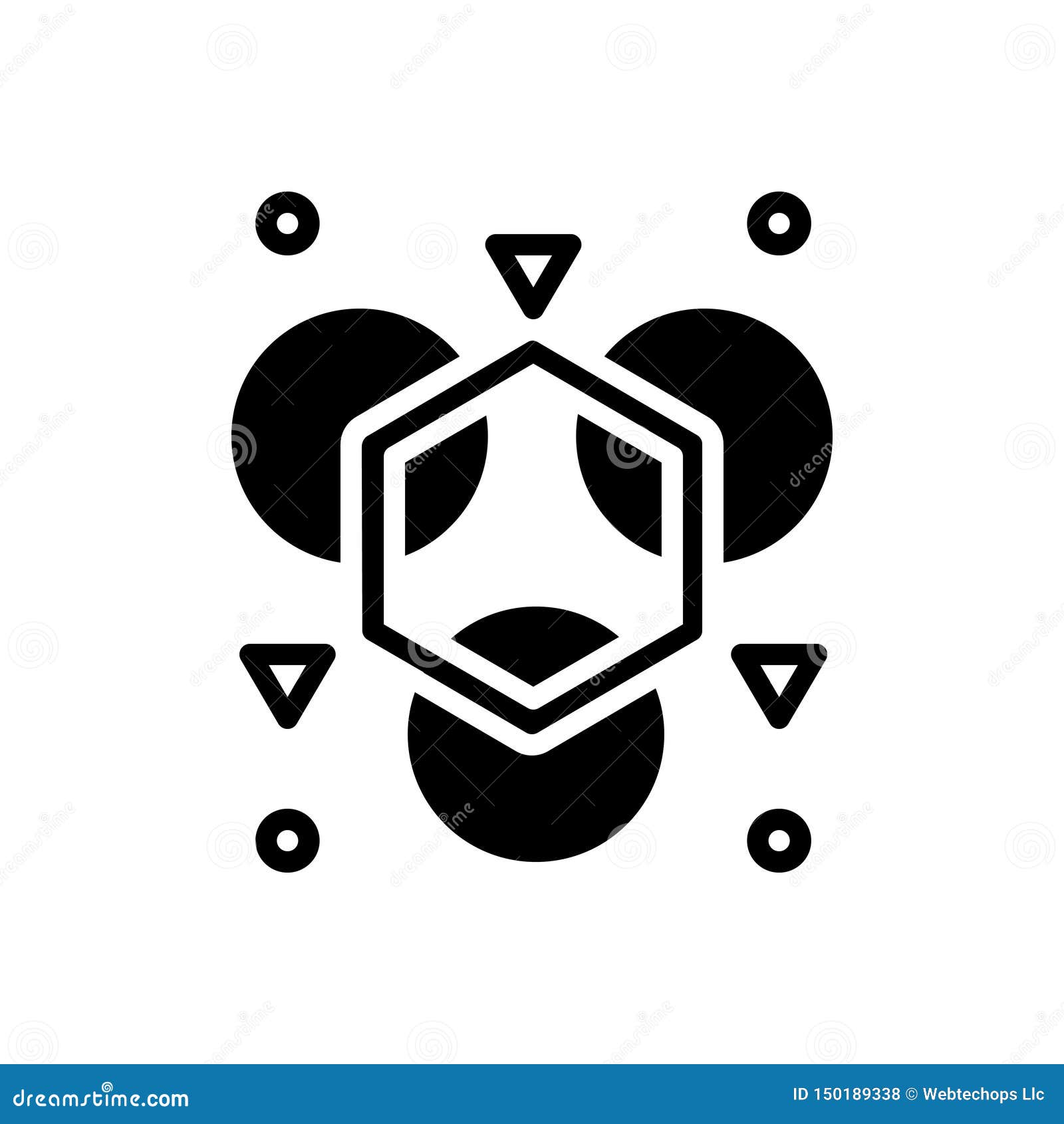 Black Solid Icon for Abnormal, Unusual and Uncommon Stock Vector ...