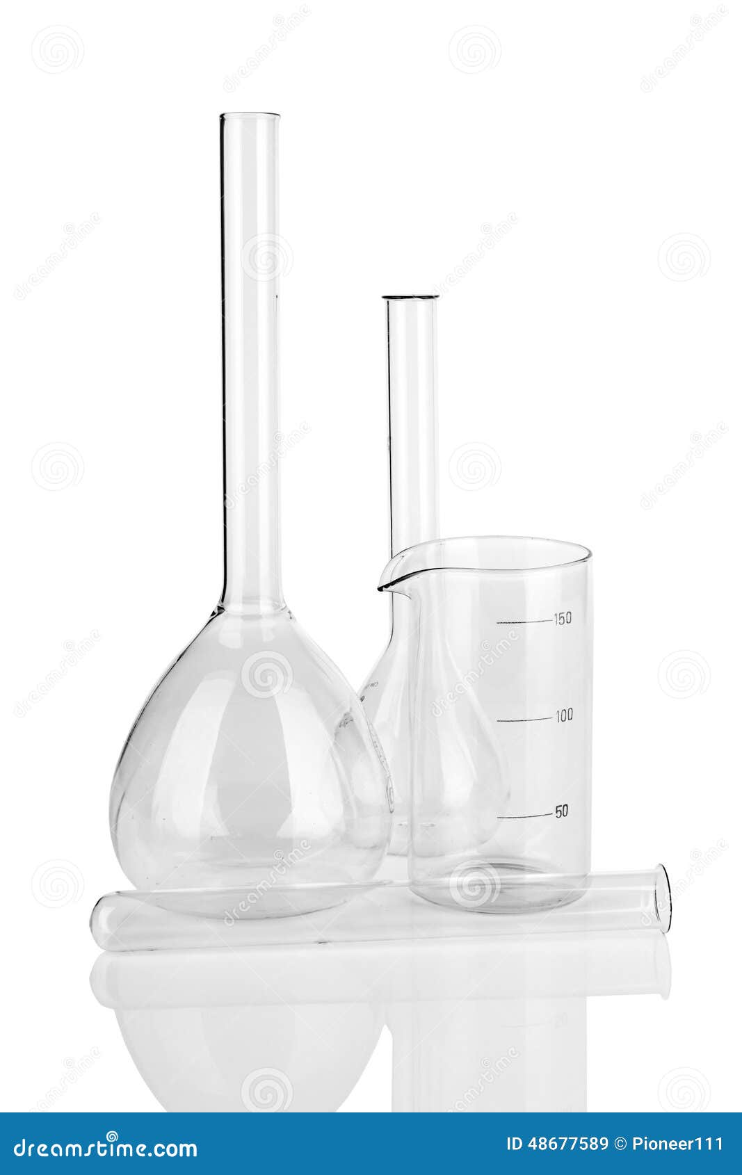 Aboratory glassware stock image. Image of equipment, microbiology ...