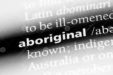 Aboriginal stock image. Image of word, macro, dictionary - 114405723