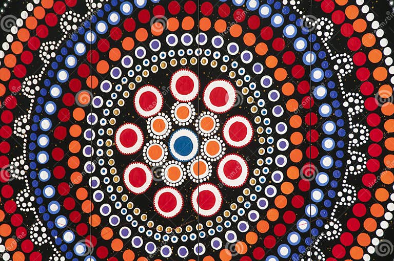 Aboriginal Art - Australia editorial photography. Image of circle ...