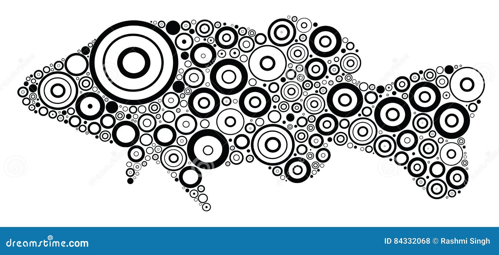 Aboriginal Dot Art Fish Royalty-Free Stock Photography | CartoonDealer ...