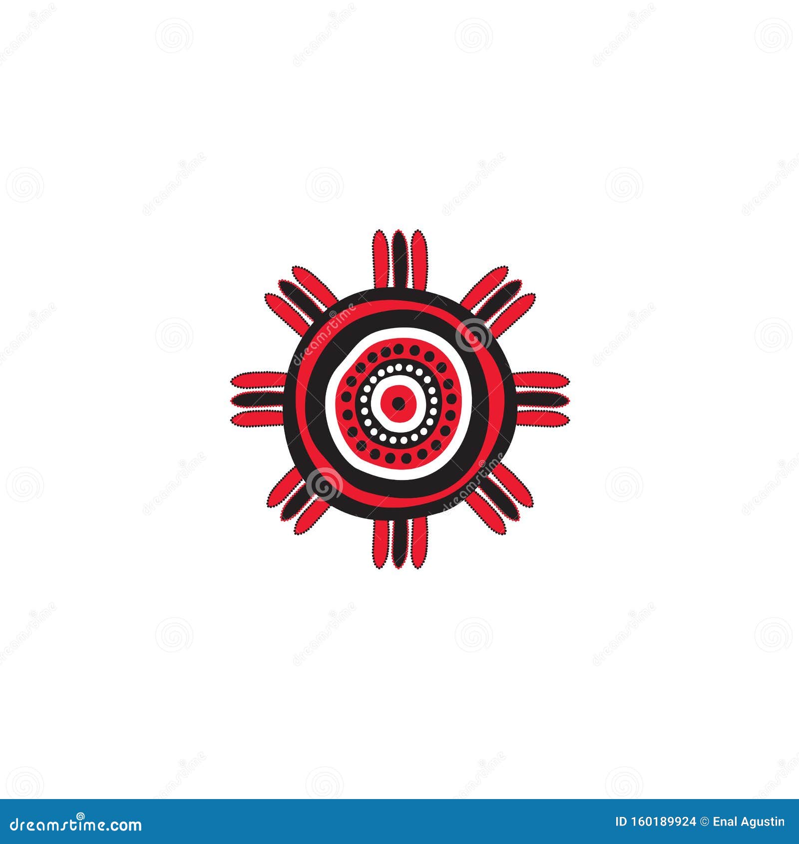 Aboriginal art logo design stock illustration. Illustration of water ...