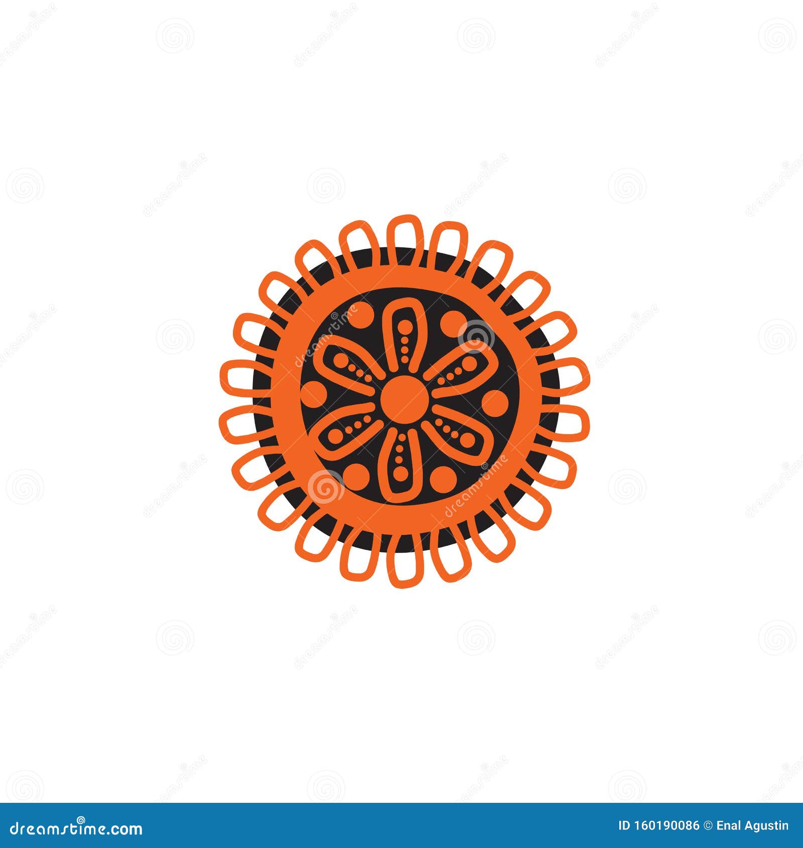Aboriginal art logo design stock vector. Illustration of abstract ...