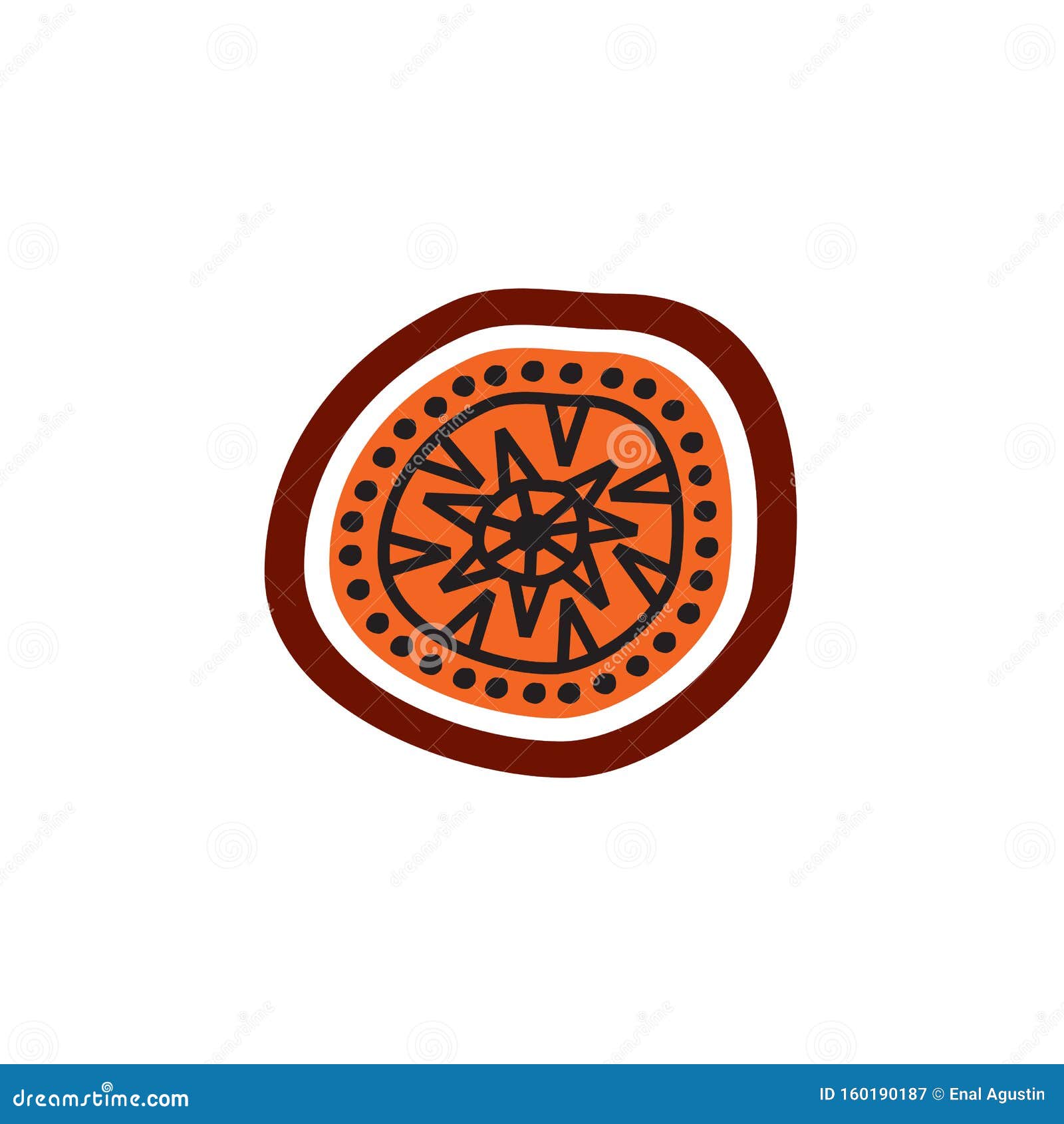 Aboriginal art logo design stock vector. Illustration of african ...