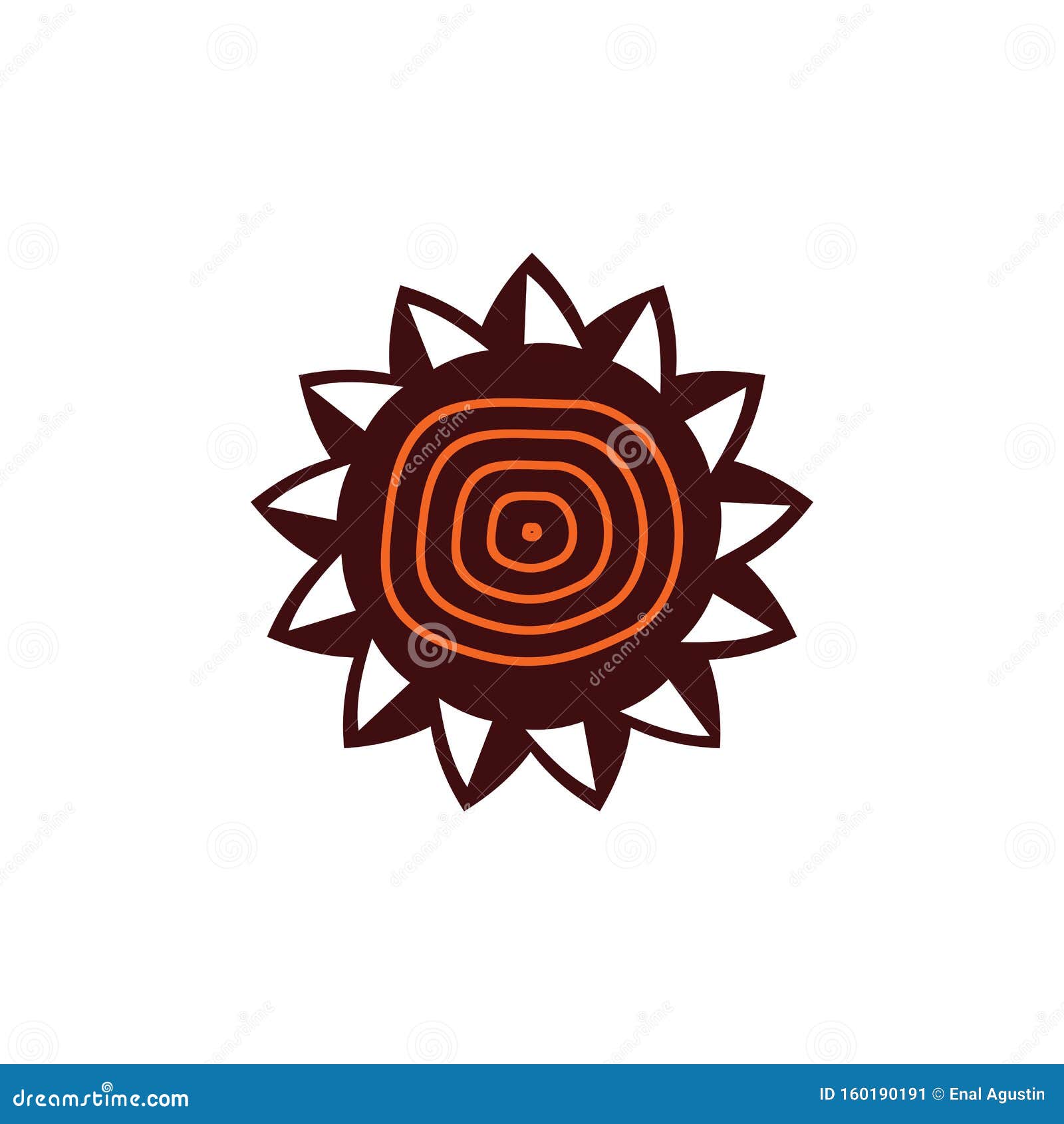Aboriginal art logo design stock vector. Illustration of painting ...
