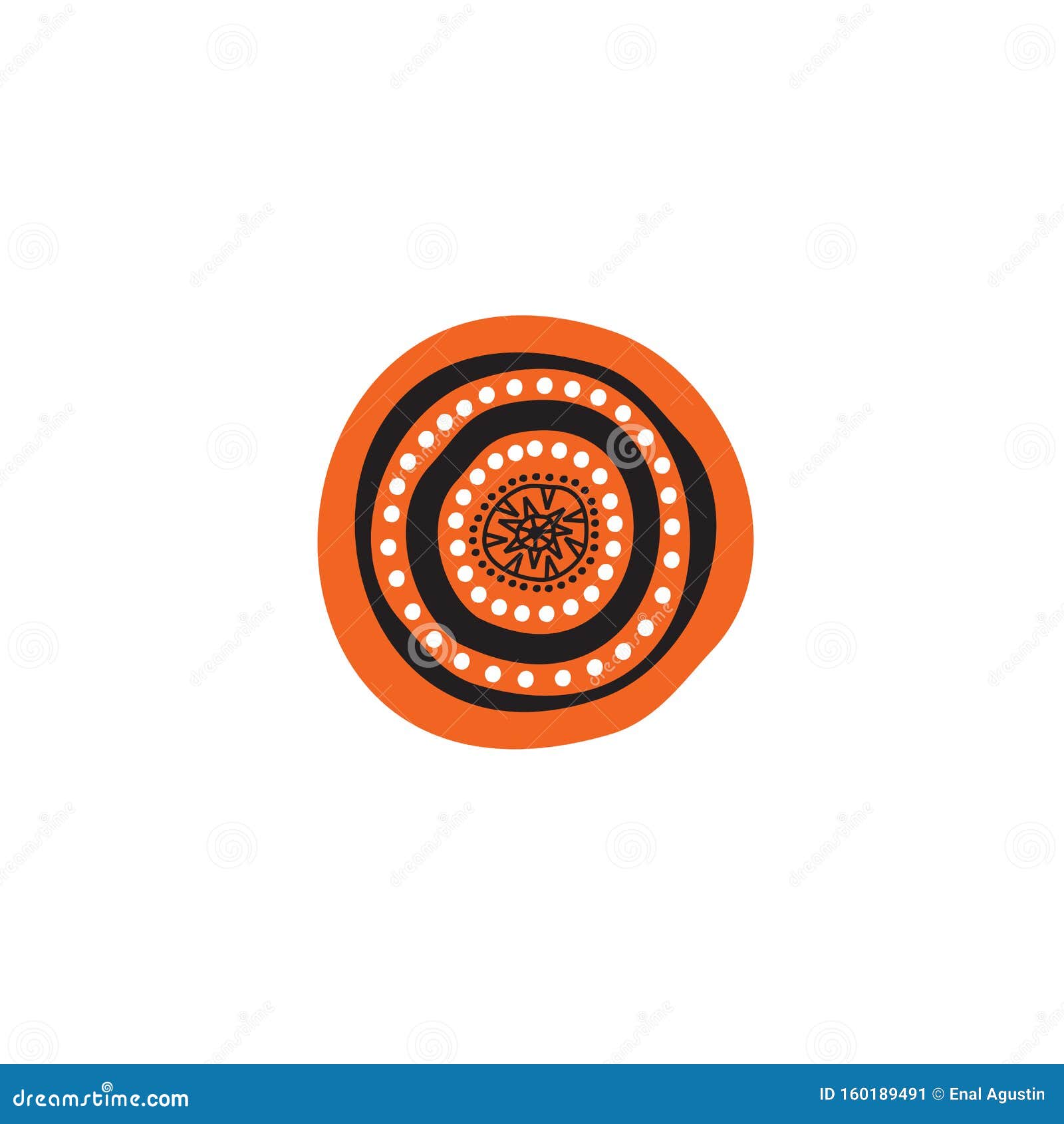 Aboriginal art logo design stock vector. Illustration of drawing ...
