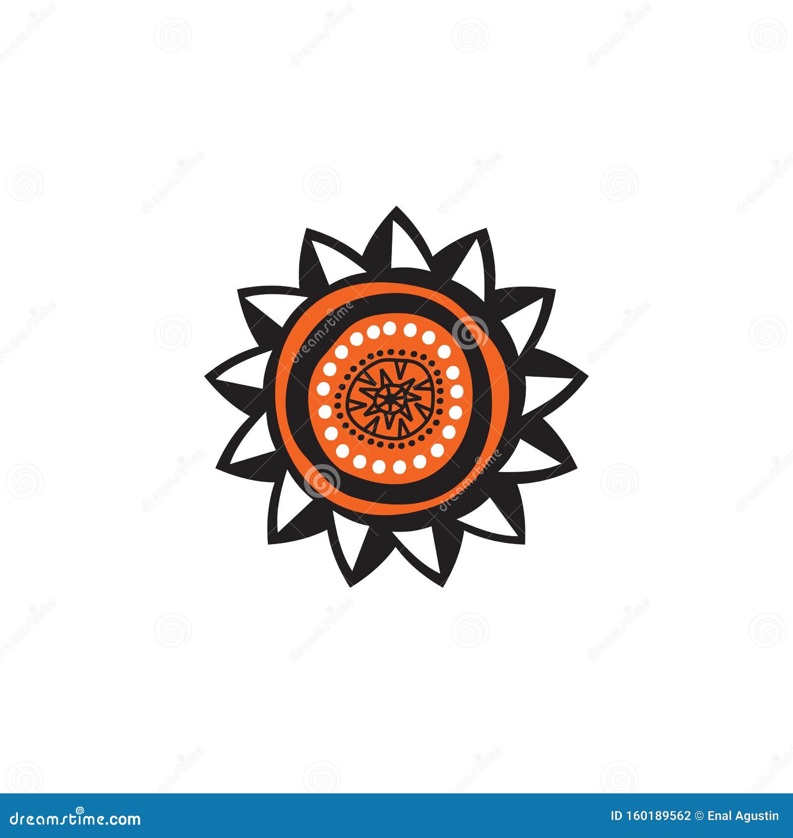 Aboriginal art logo design stock vector. Illustration of aboriginal ...