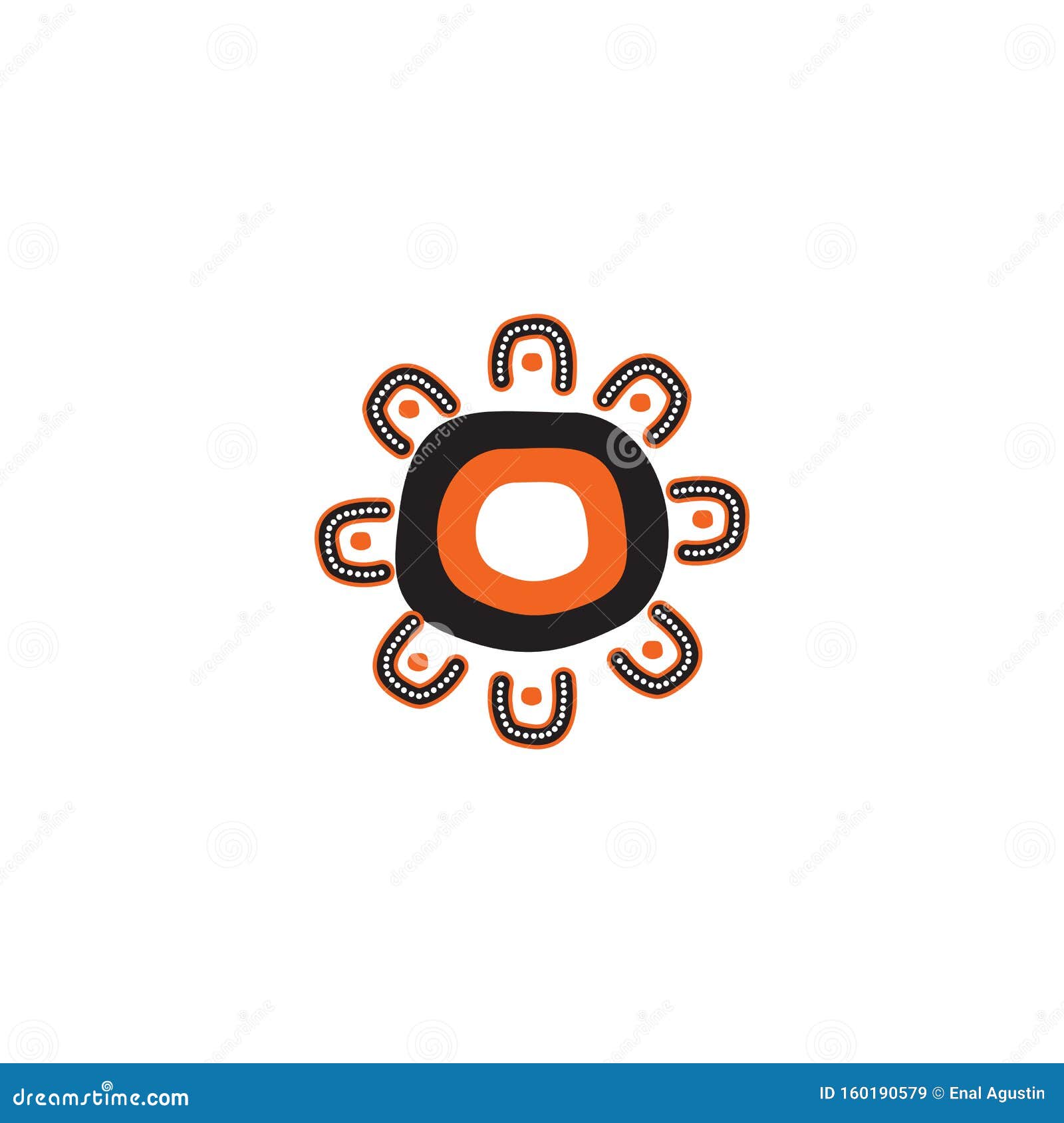 Aboriginal art logo design stock vector. Illustration of mask - 160190579