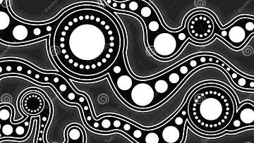 Aboriginal Art Vector Background, Connection Concept Stock Vector ...