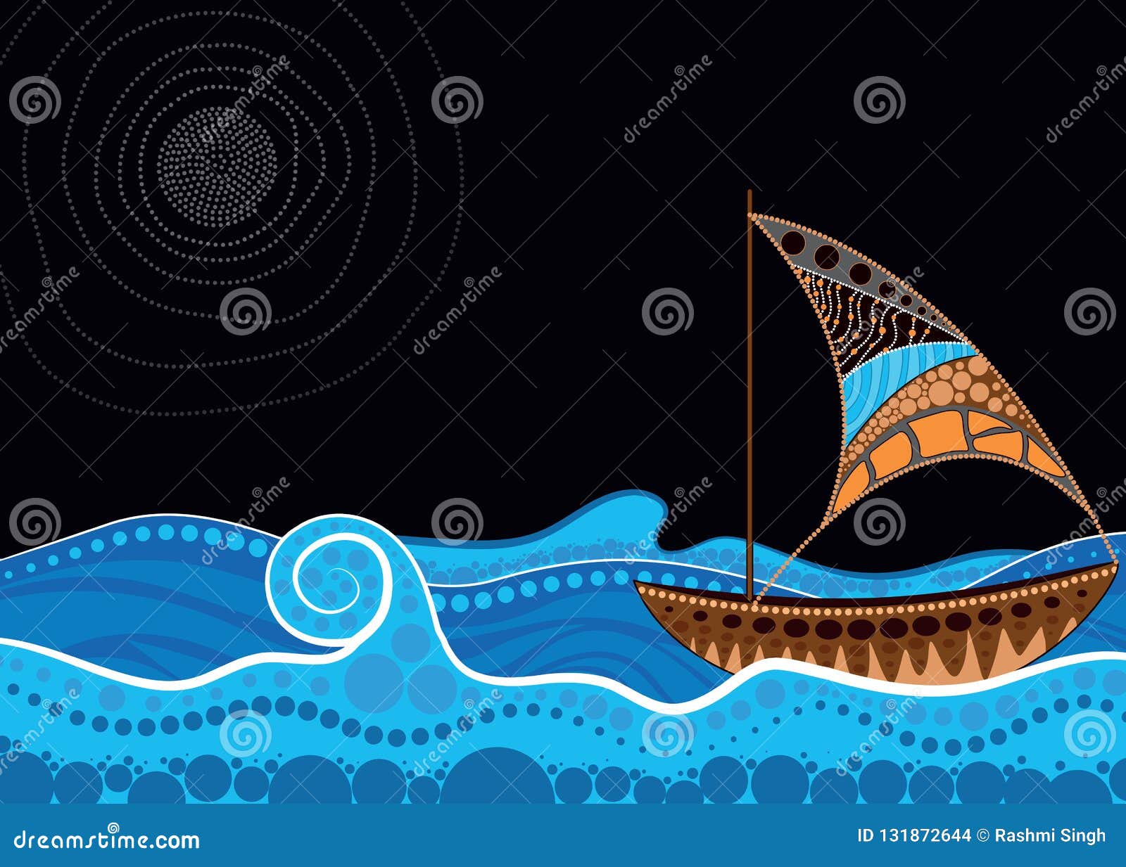 Aboriginal Art Vector Painting. Stock Vector - Illustration of concept ... Aboriginal Art Vector Painting. Stock Vector - Illustration of concept ...