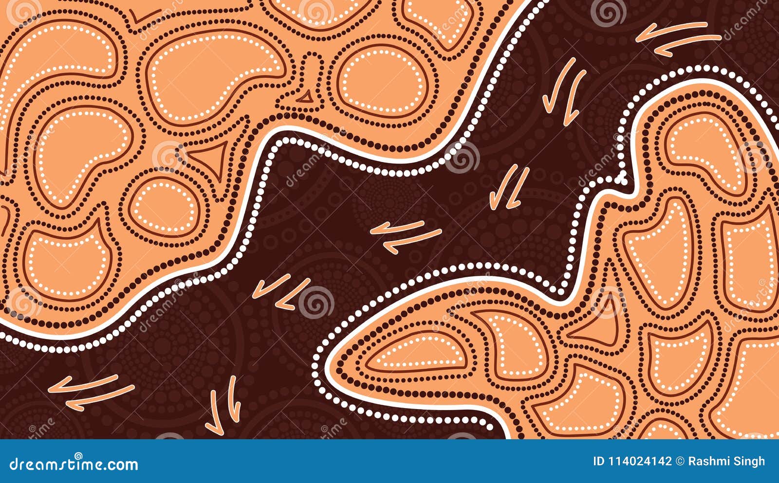 Kangaroo Tracks Clipart