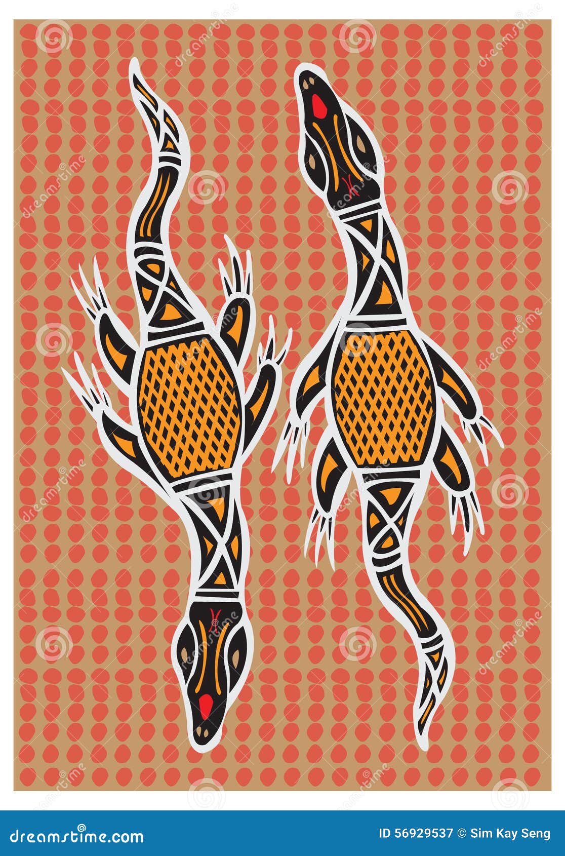 Aboriginal arts. stock vector. Illustration of australian - 56929537