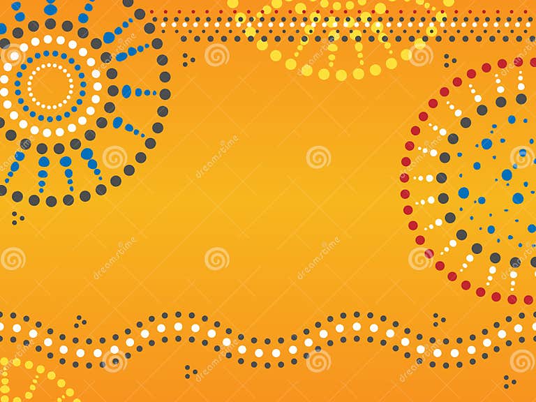 Aboriginal Background stock vector. Illustration of australasian - 20368031