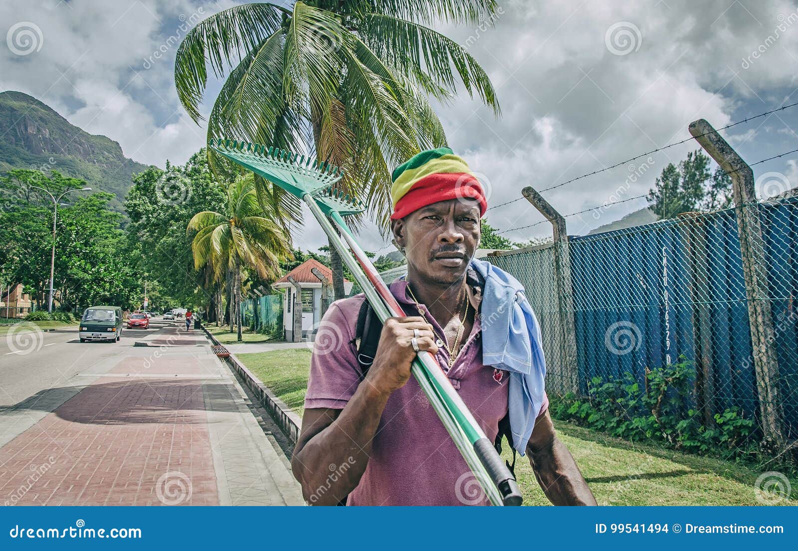 An Aboriginal Creole Man is Going on Work Editorial Stock Image - Image ...