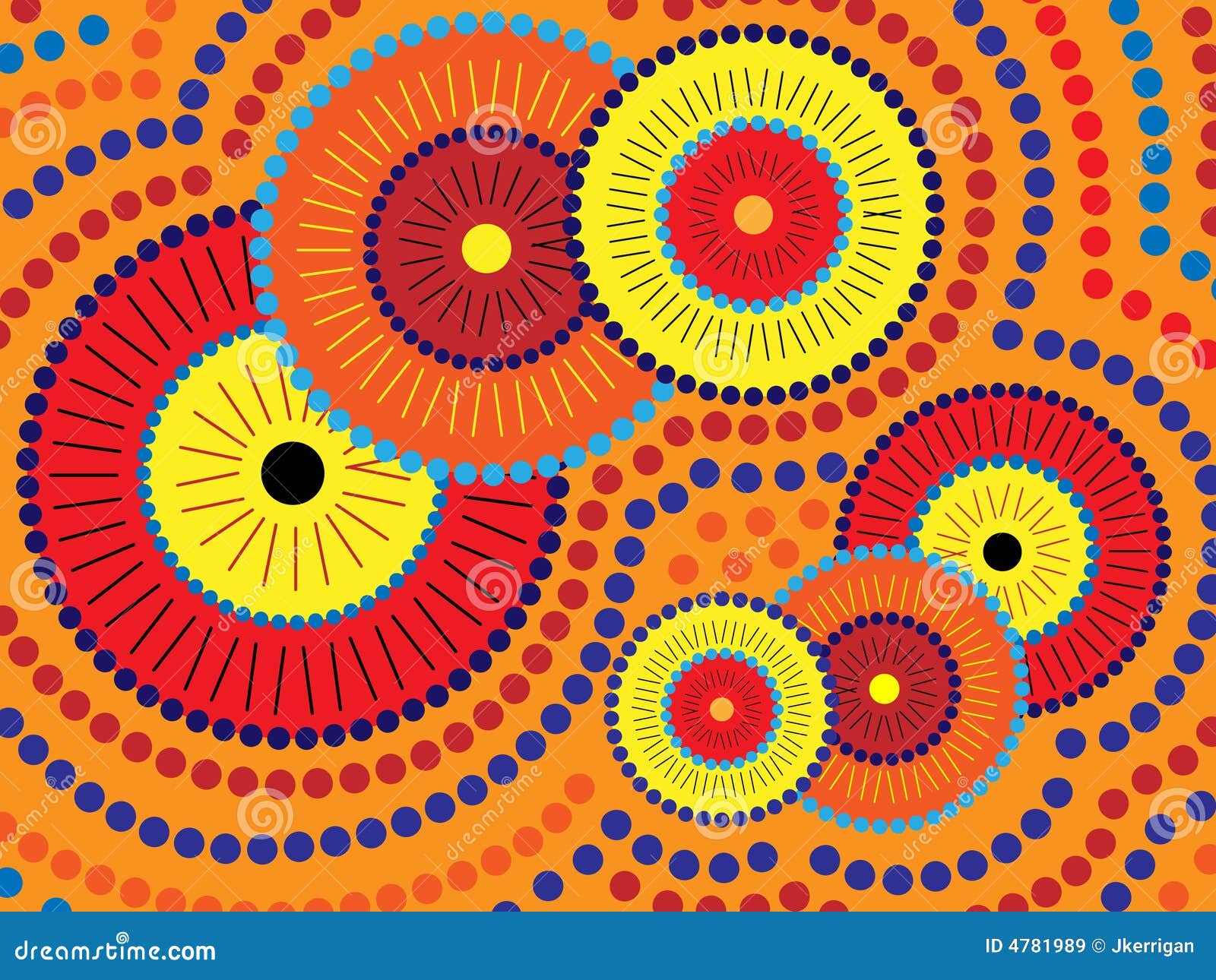Australia Background Design. Australian Traditional Symbols And Objects ...