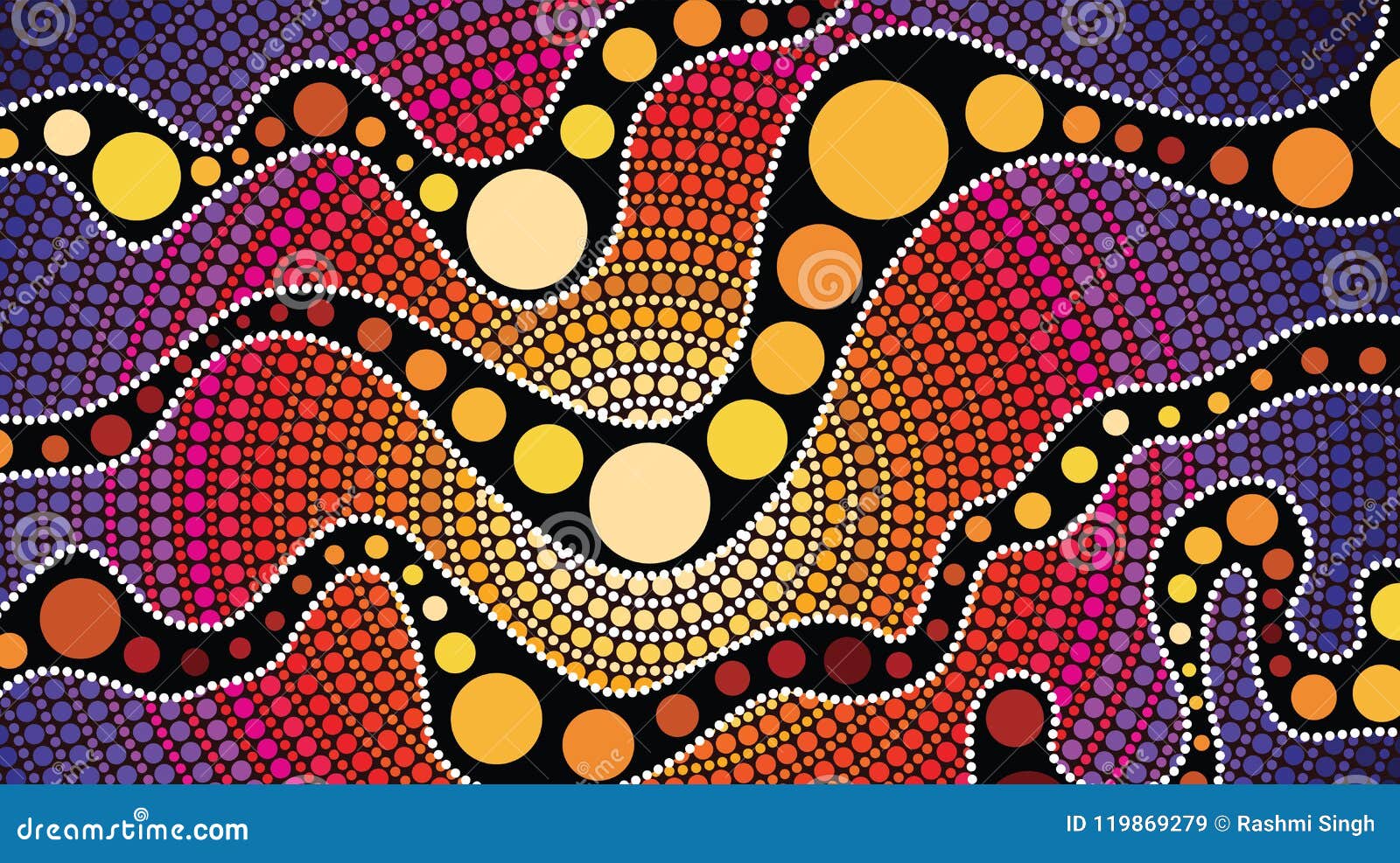 Aboriginal Art Vector Background, Connection Concept Stock Vector ... Aboriginal Art Vector Background, Connection Concept Stock Vector ...