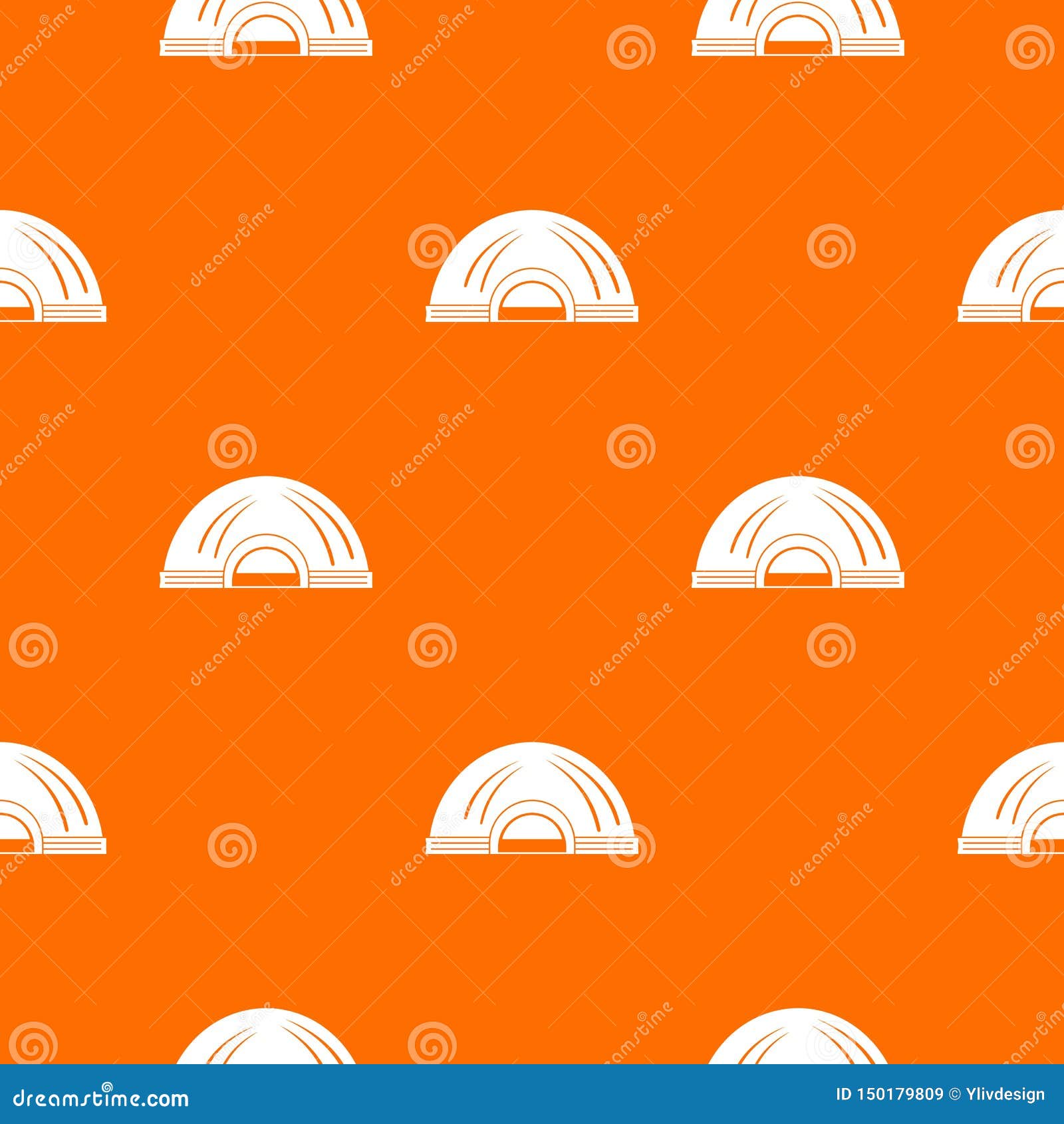 Aboriginal Dwelling Pattern Vector Orange Stock Vector - Illustration ...
