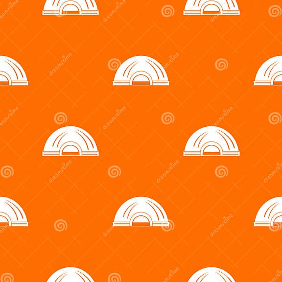 Aboriginal Dwelling Pattern Vector Orange Stock Vector - Illustration ...