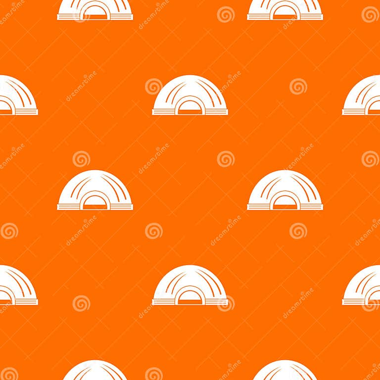 Aboriginal Dwelling Pattern Vector Orange Stock Vector - Illustration ...