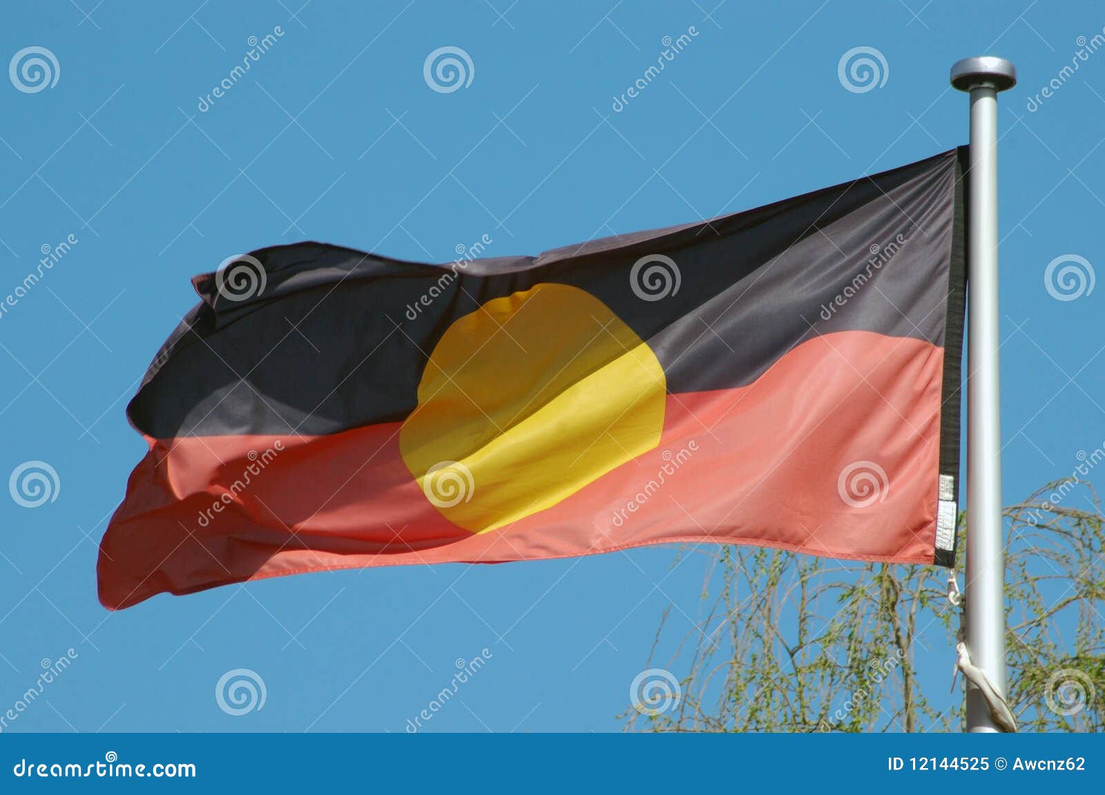 Aboriginal flag stock image. Image of patriotism, material - 12144525