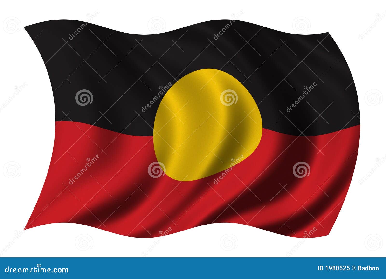 Aboriginal Flag Colouring In