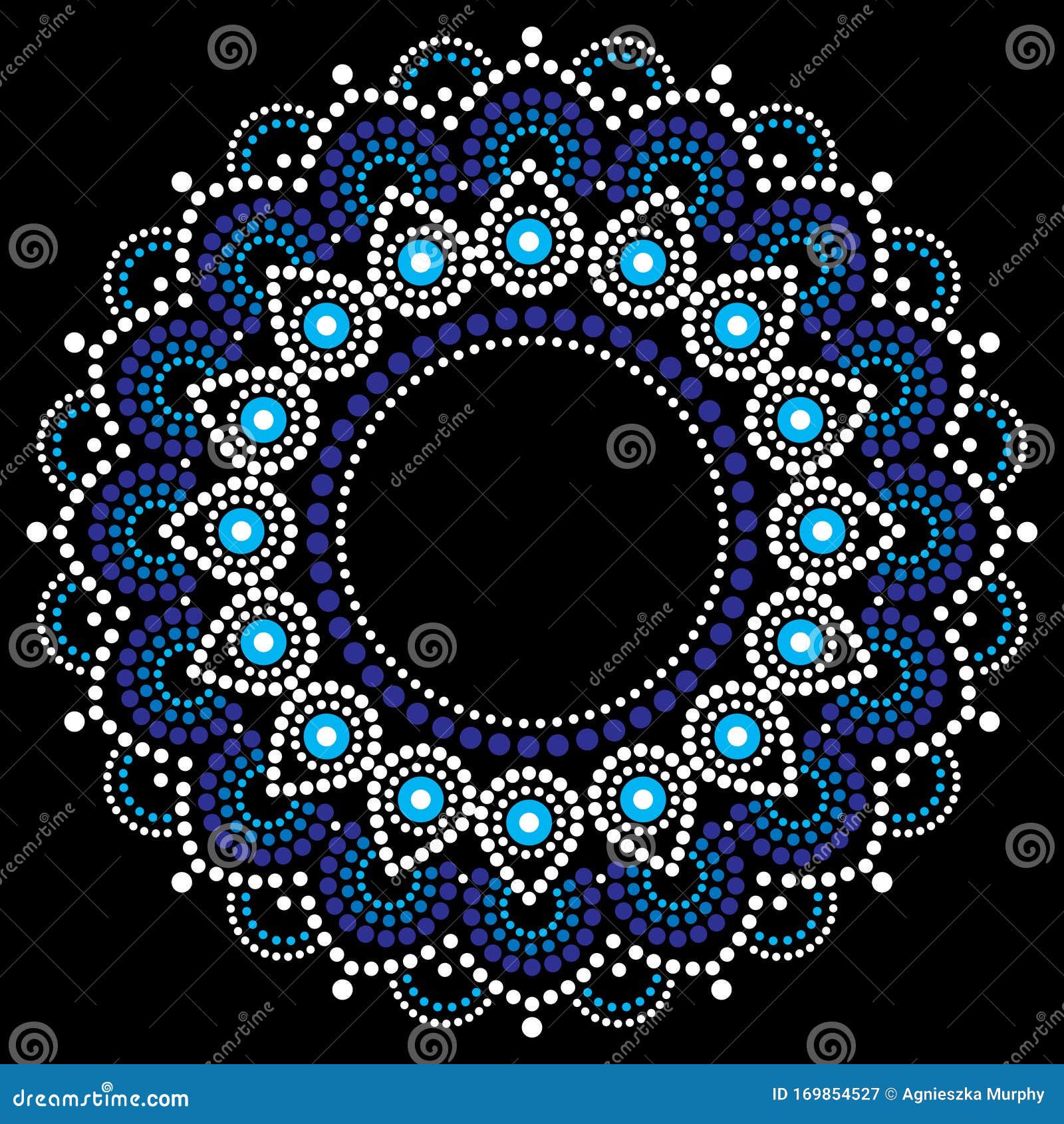 Mandala Dot Art Patterns Stock Illustrations – 105 Mandala Dot Art ...