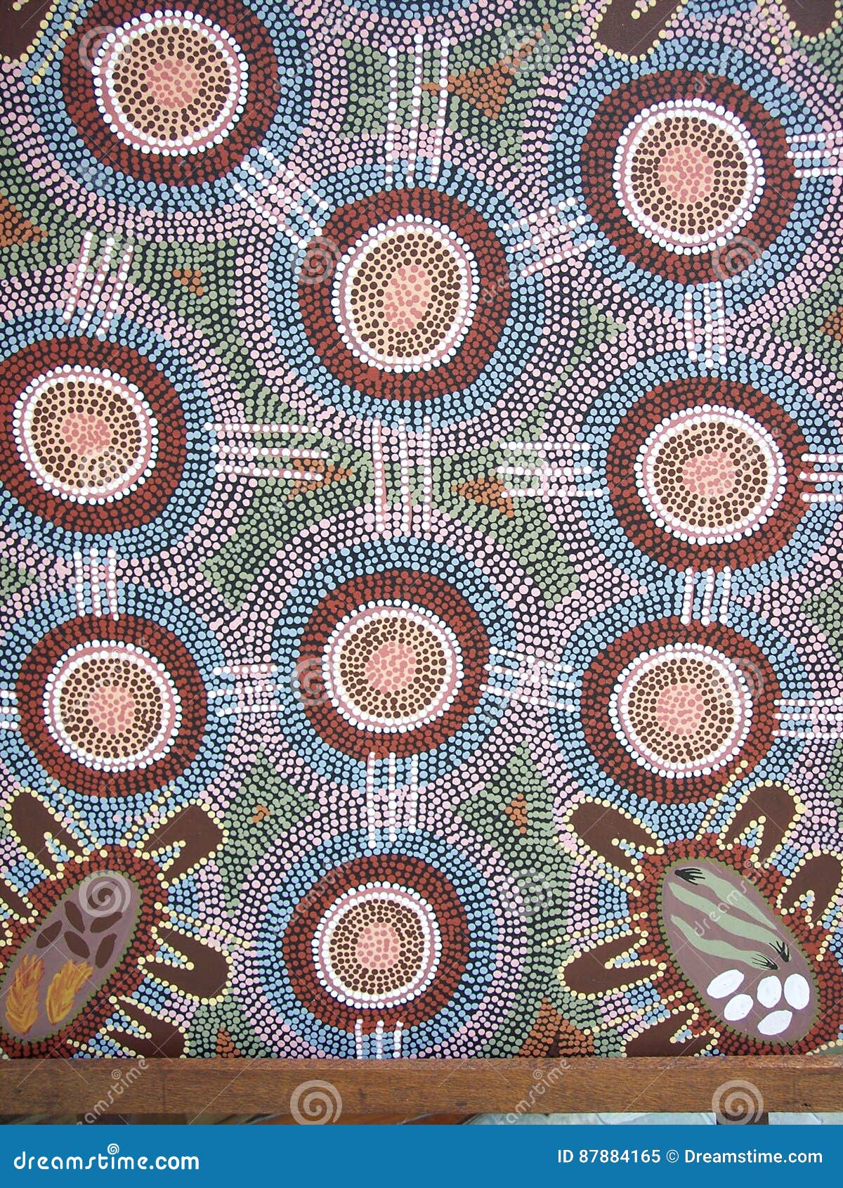 Aboriginal Mural editorial image. Image of rainforest - 87884165