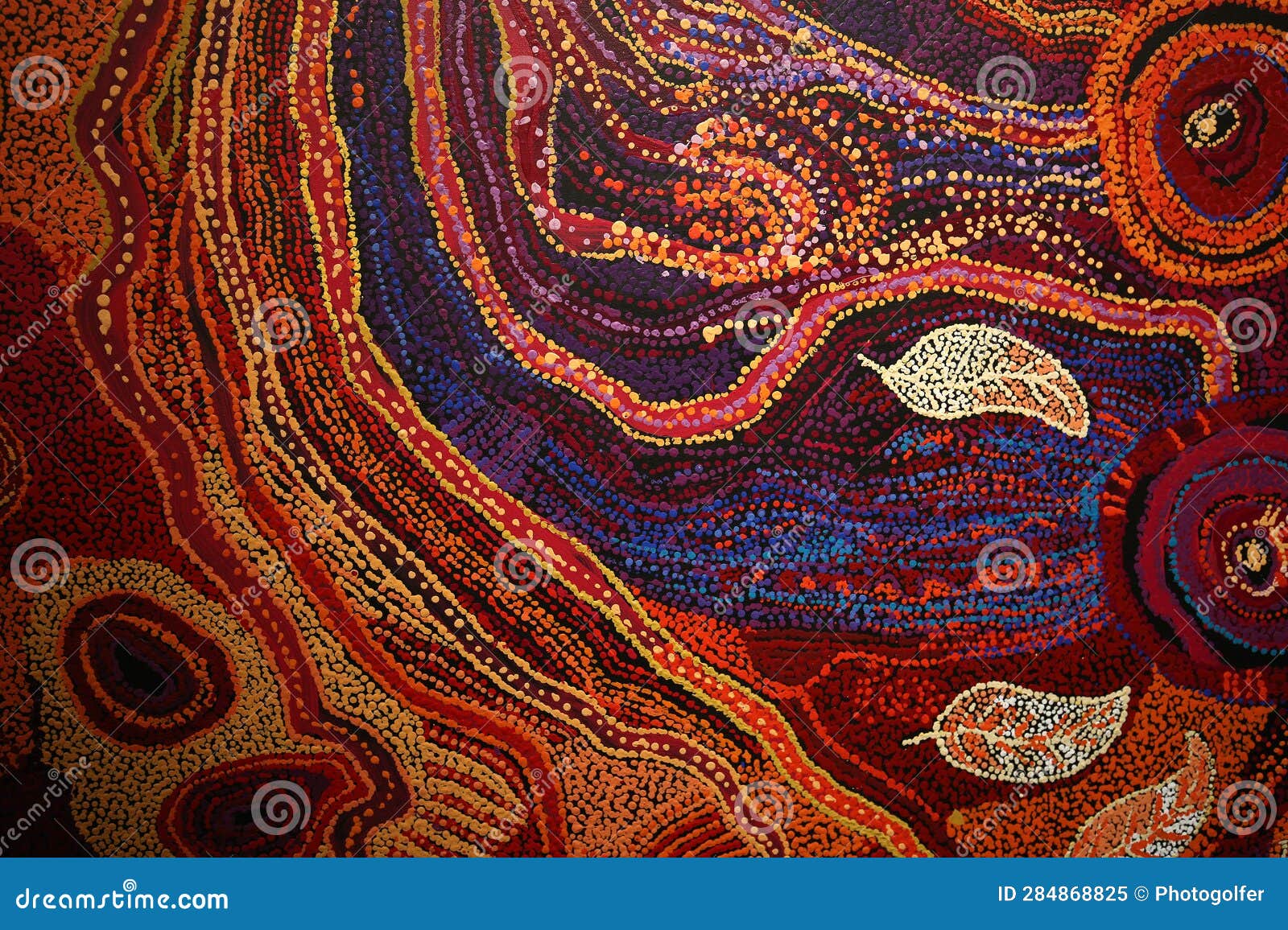 Aboriginal Paintings from Australian Artists Stock Image - Image of ...