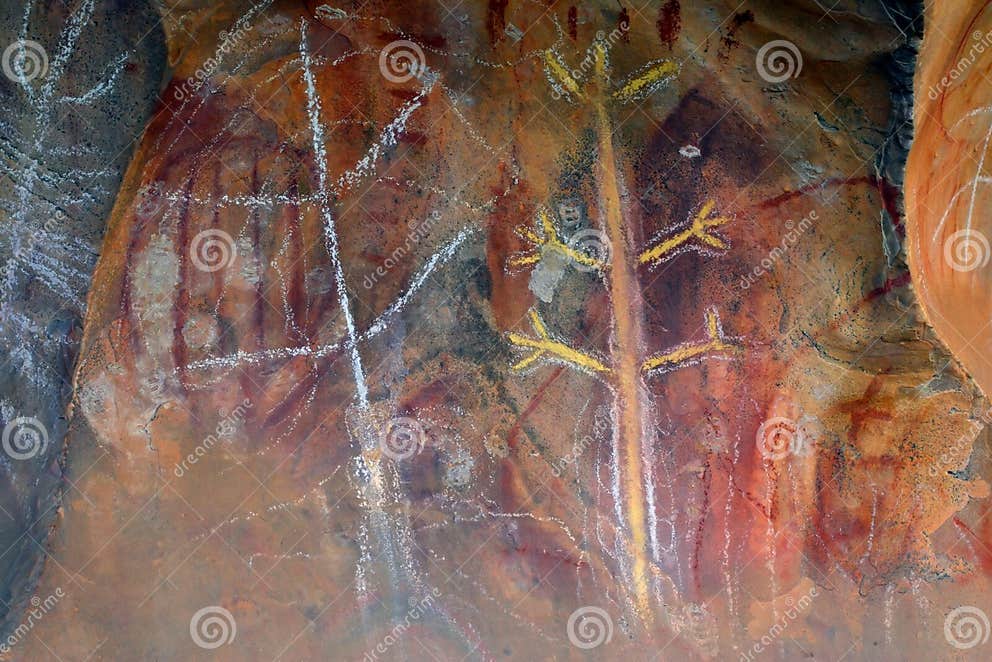 Aboriginal rock art stock photo. Image of rock, indigenous - 1490320