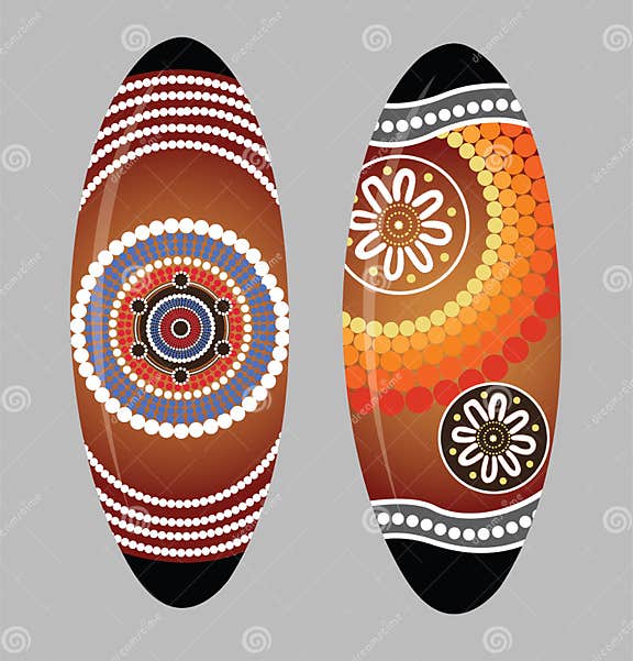Aboriginal Shield Vector Art. Stock Vector - Illustration of shape ...