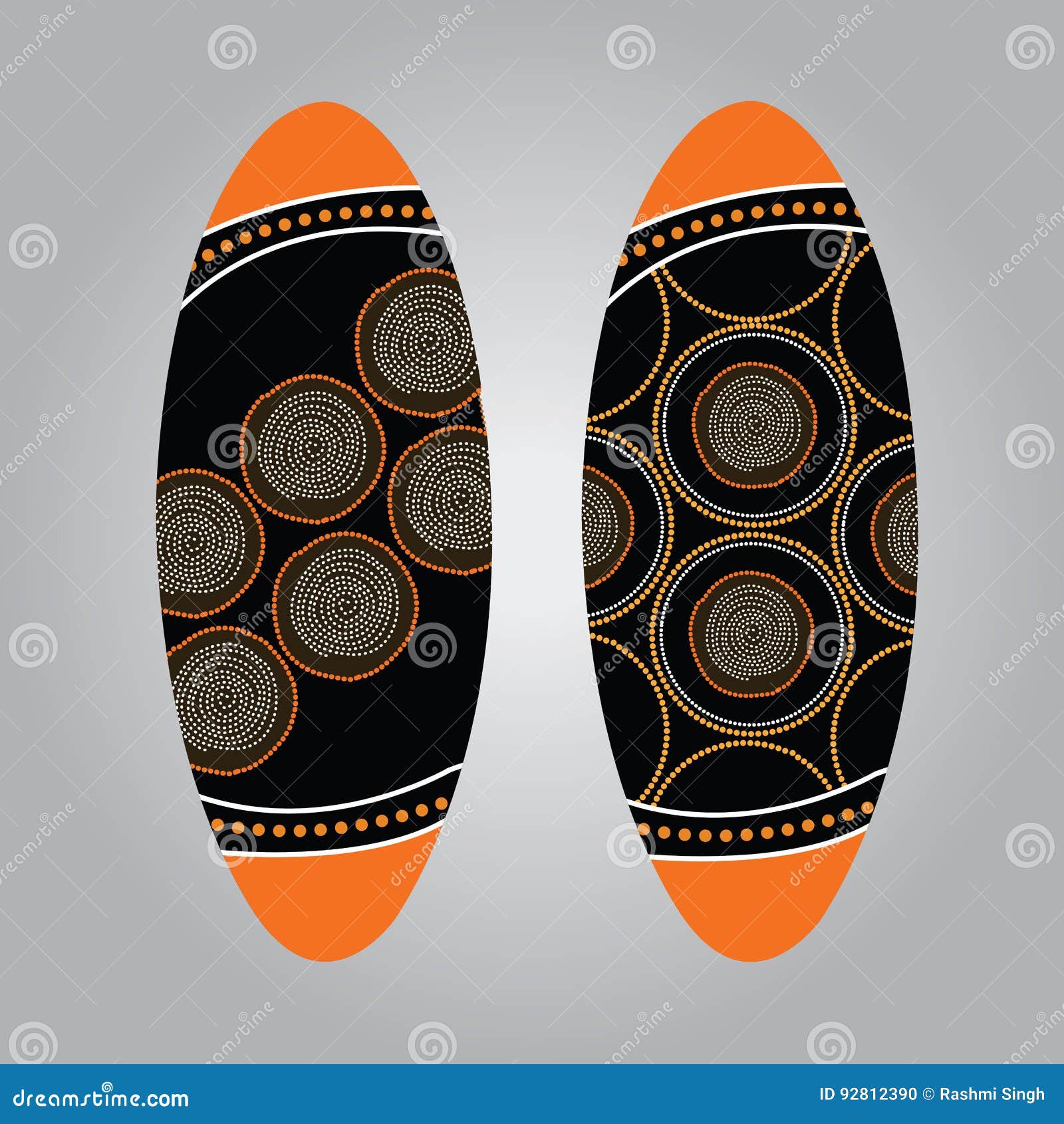 Aboriginal Shield Vector Art. Stock Vector - Illustration of style ...