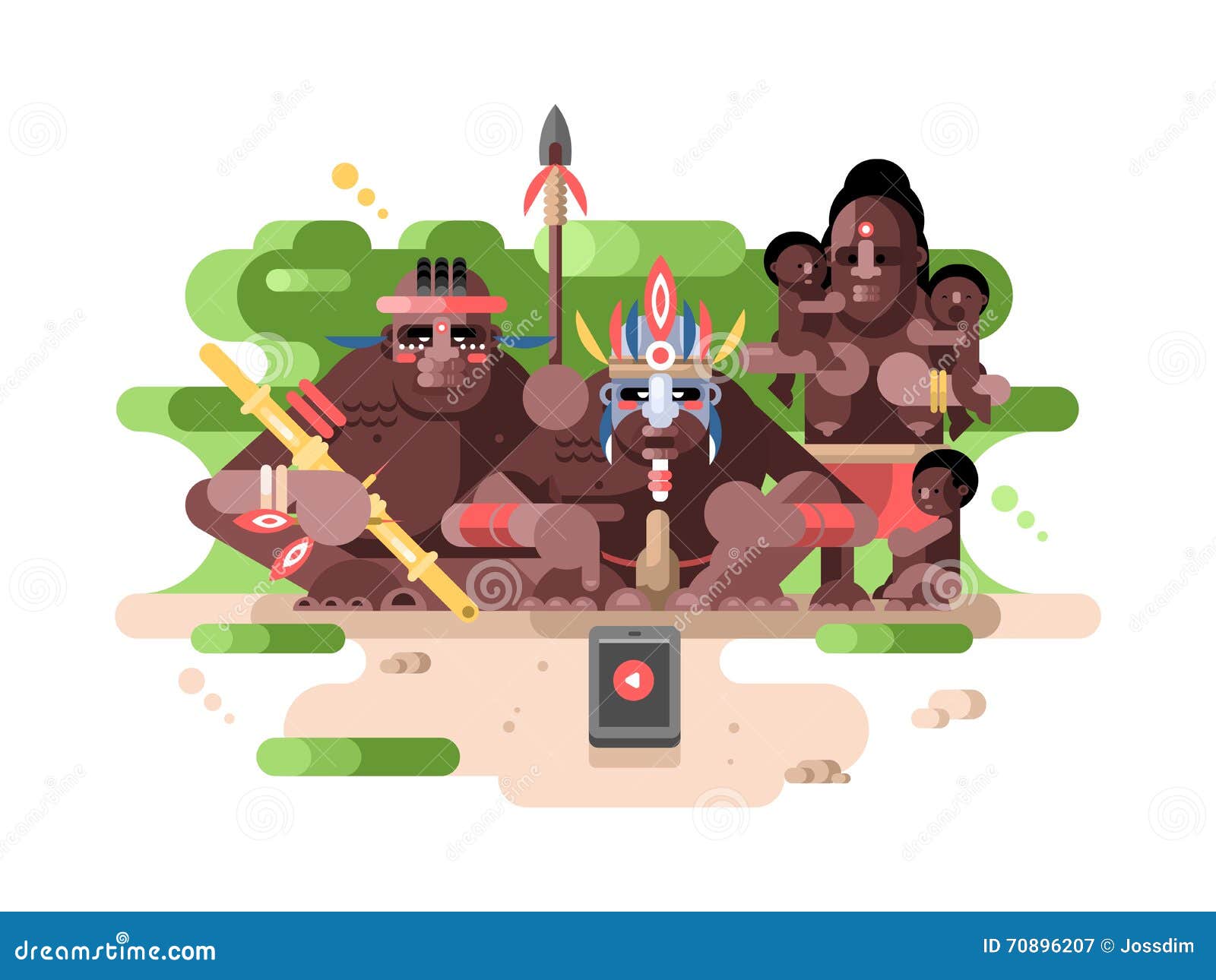 Tribe Cartoons, Illustrations & Vector Stock Images - 59673 Pictures to ...