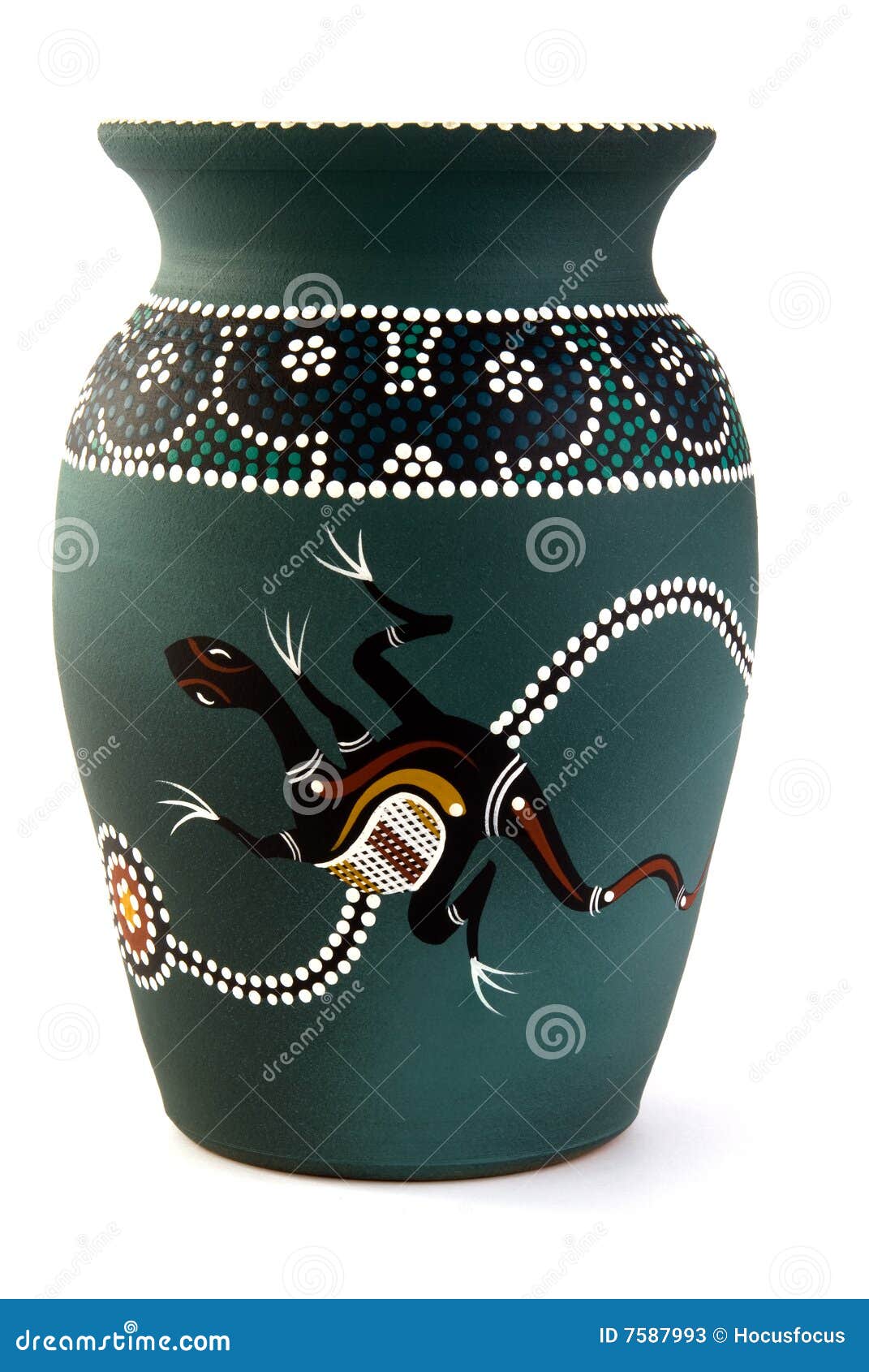Aboriginal vase stock image. Image of terracotta, folklore - 7587993